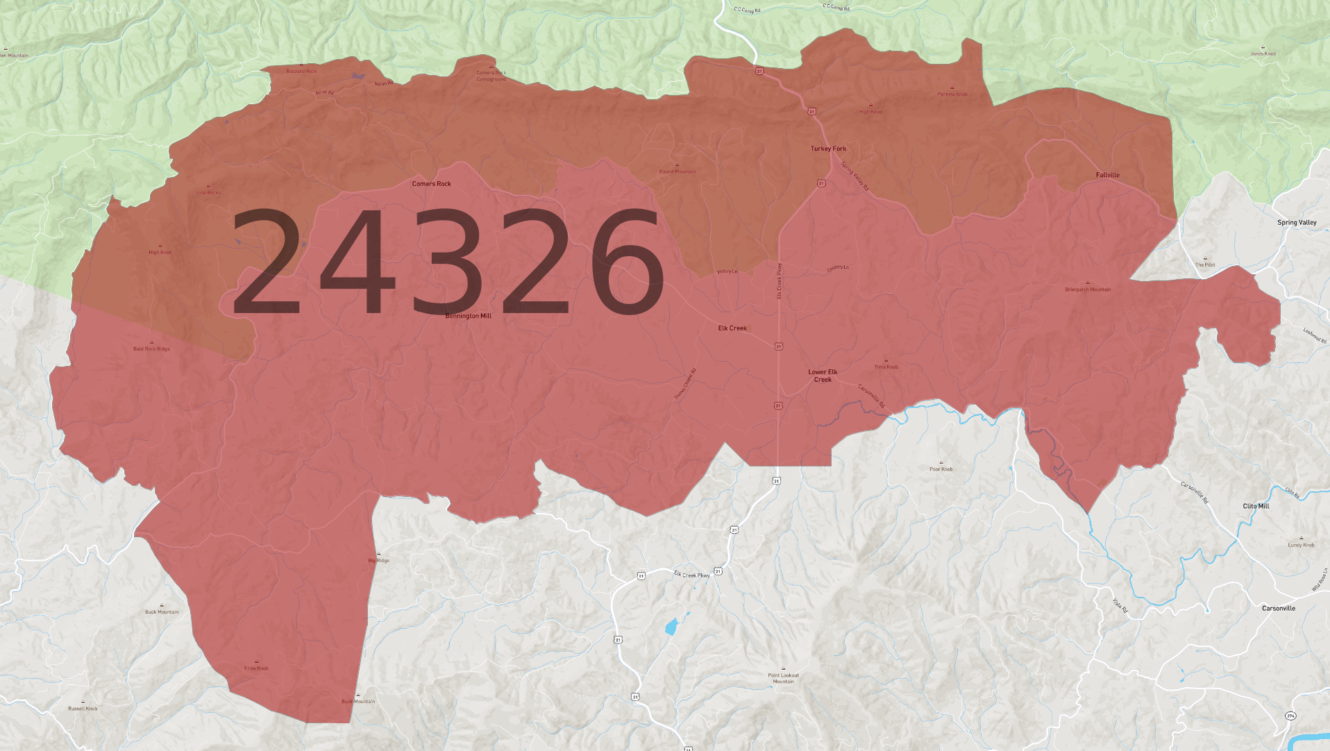 Zip Code 24326 - AtlasBig.com