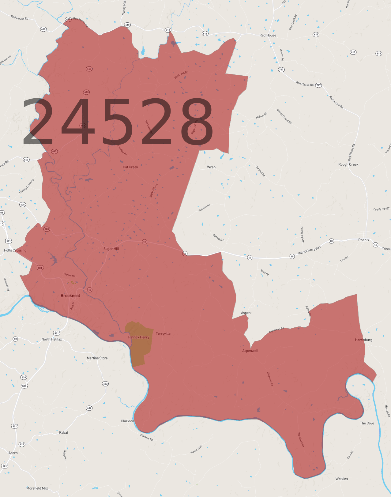 Zip Code 24528 - AtlasBig.com