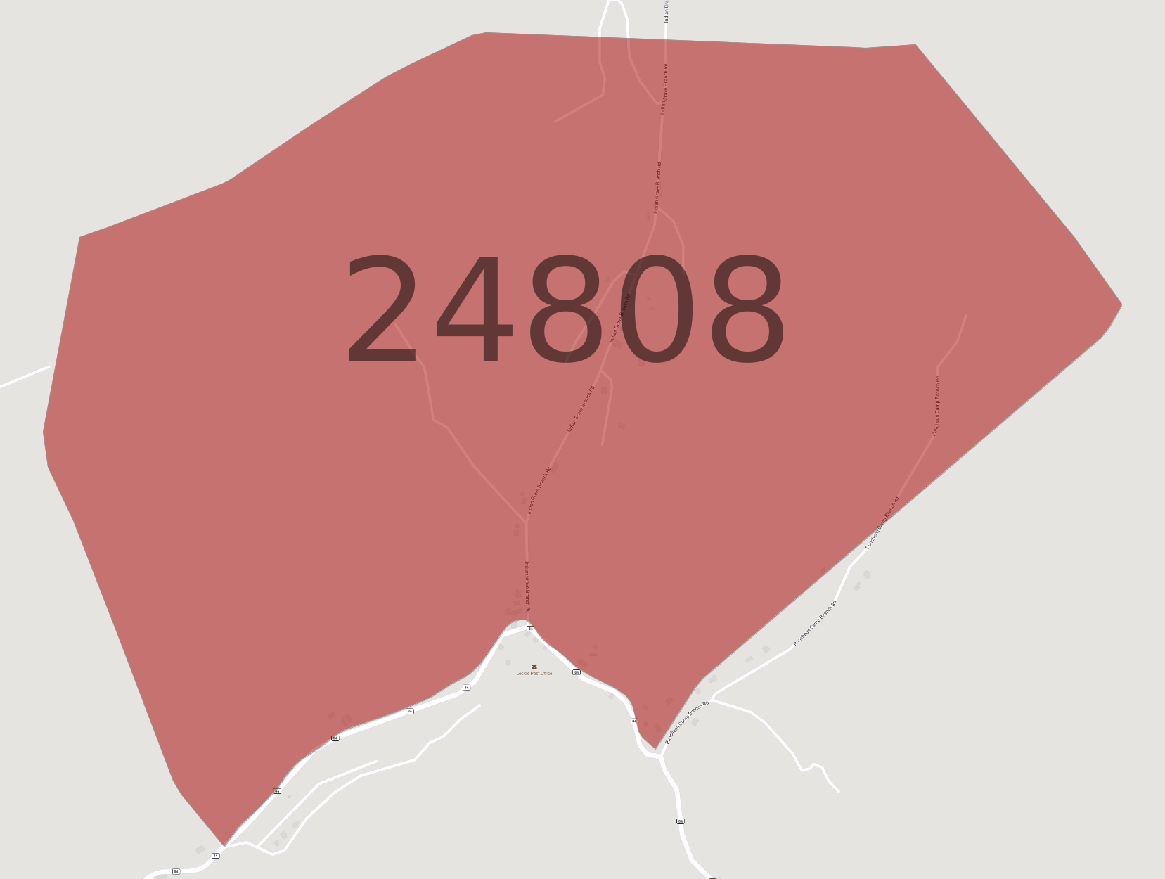 Zip Code 24808 - AtlasBig.com