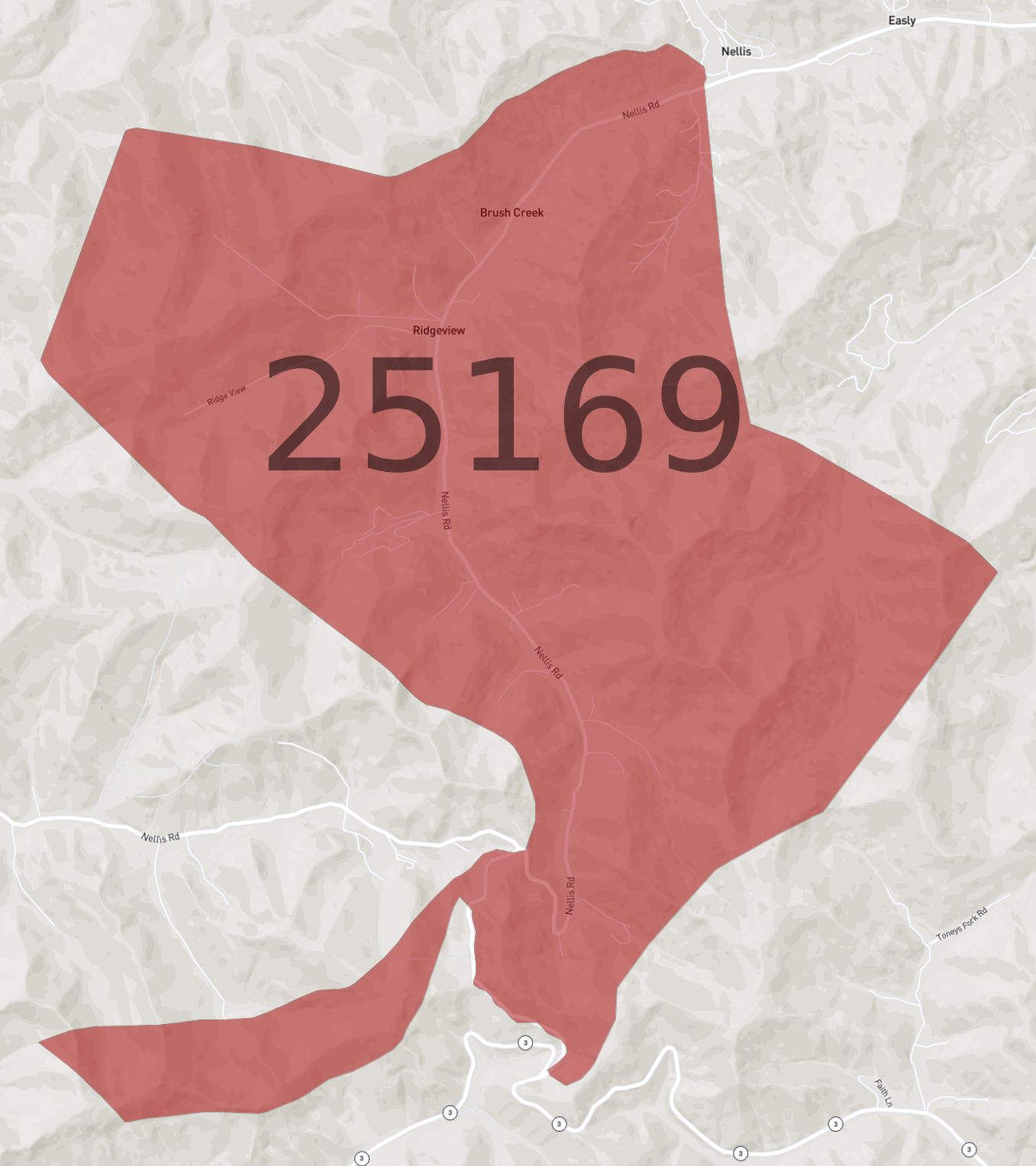 Zip Code 25169 - AtlasBig.com