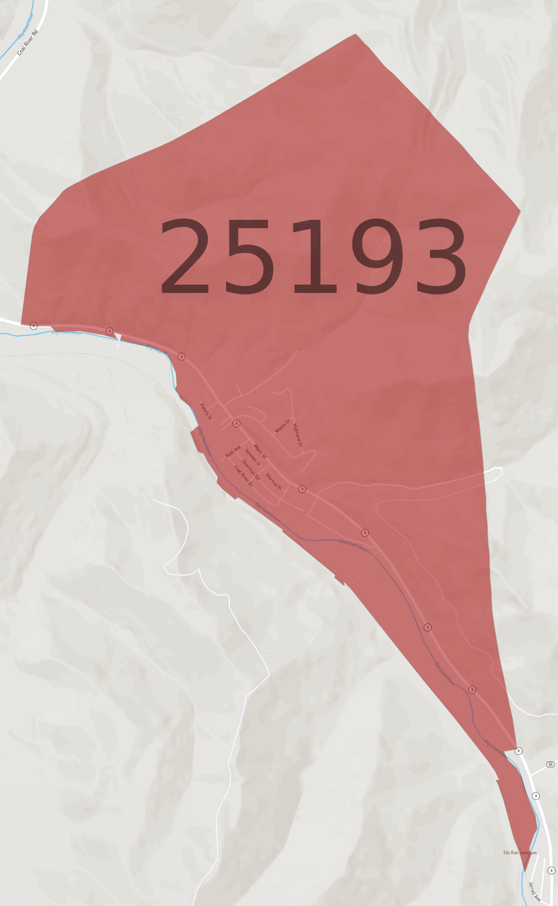 Zip Code 25193 - AtlasBig.com