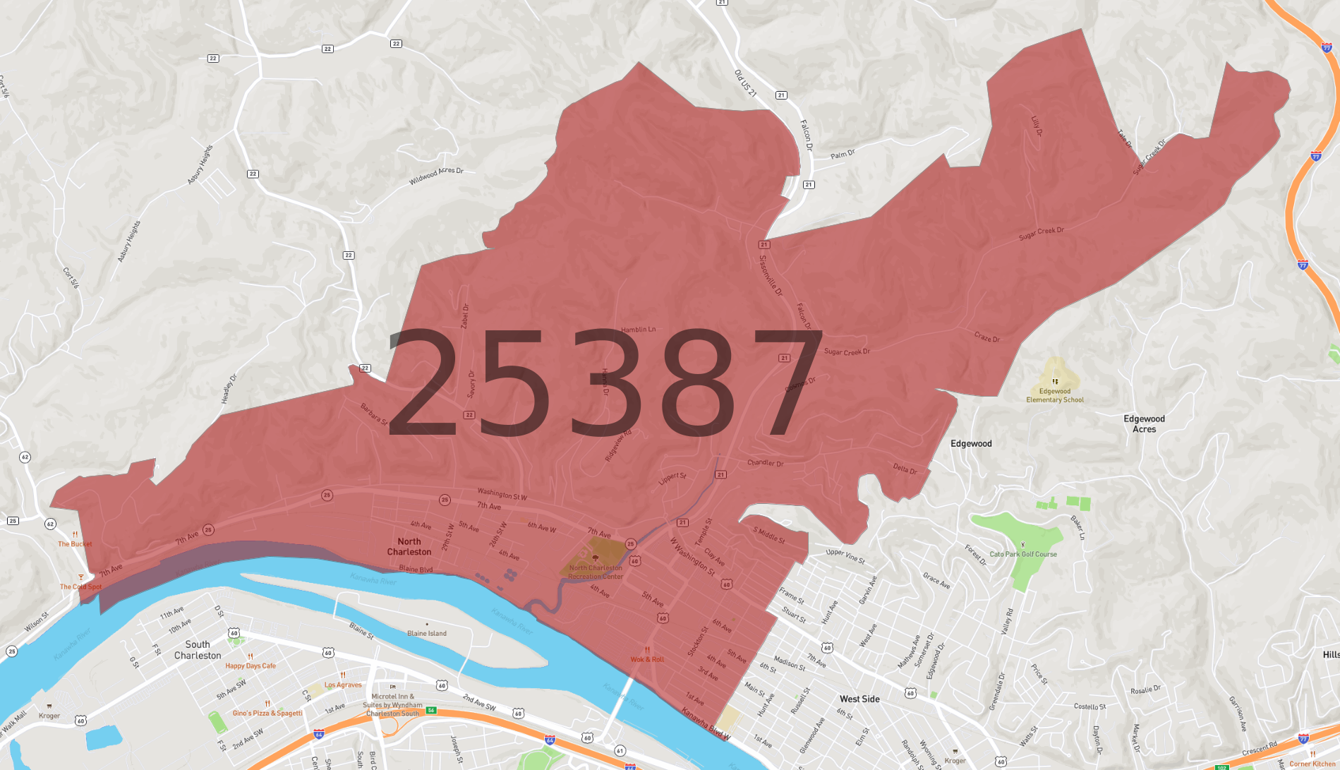 Zip Code 25387 - AtlasBig.com