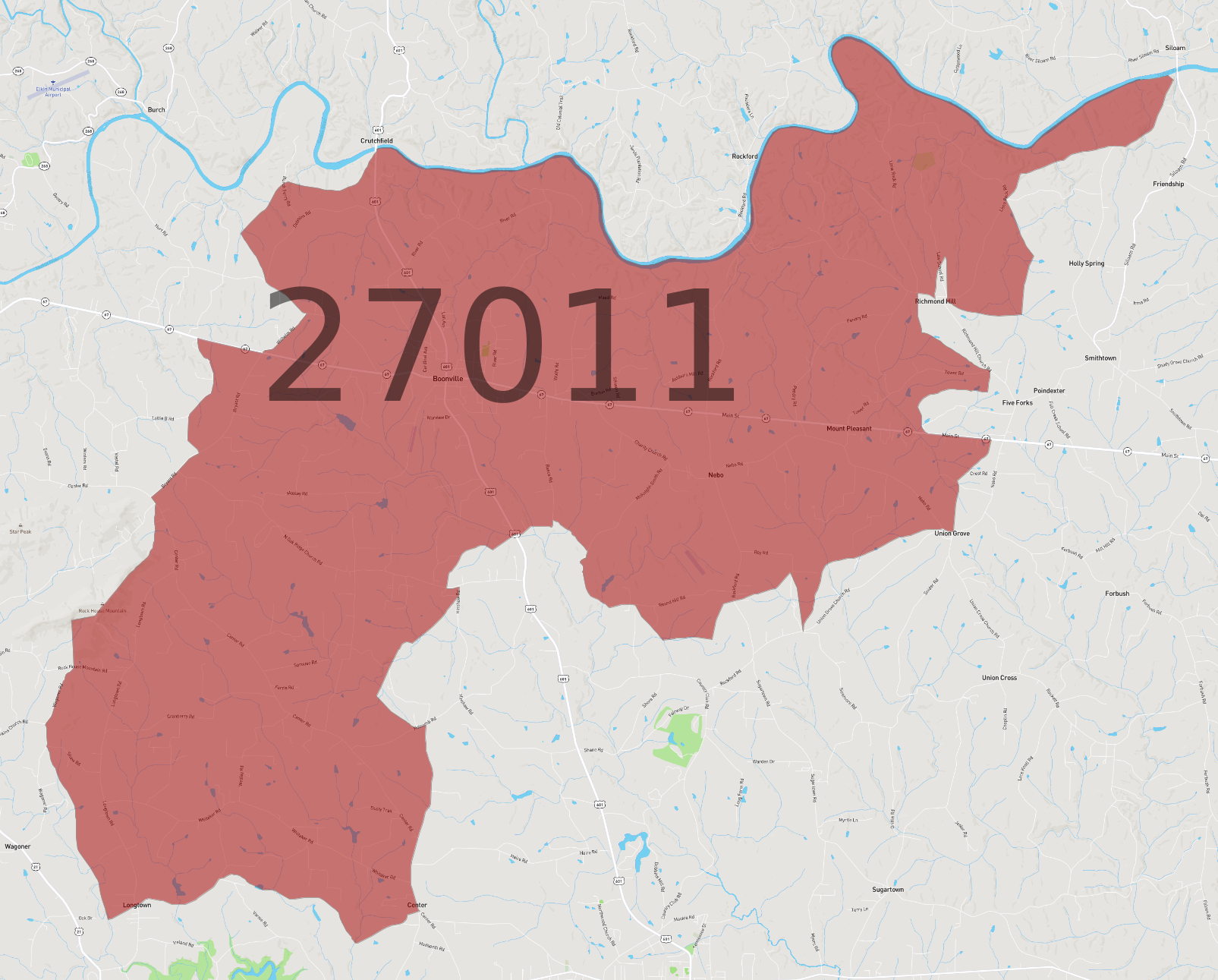 Zip Code 27011 - AtlasBig.com