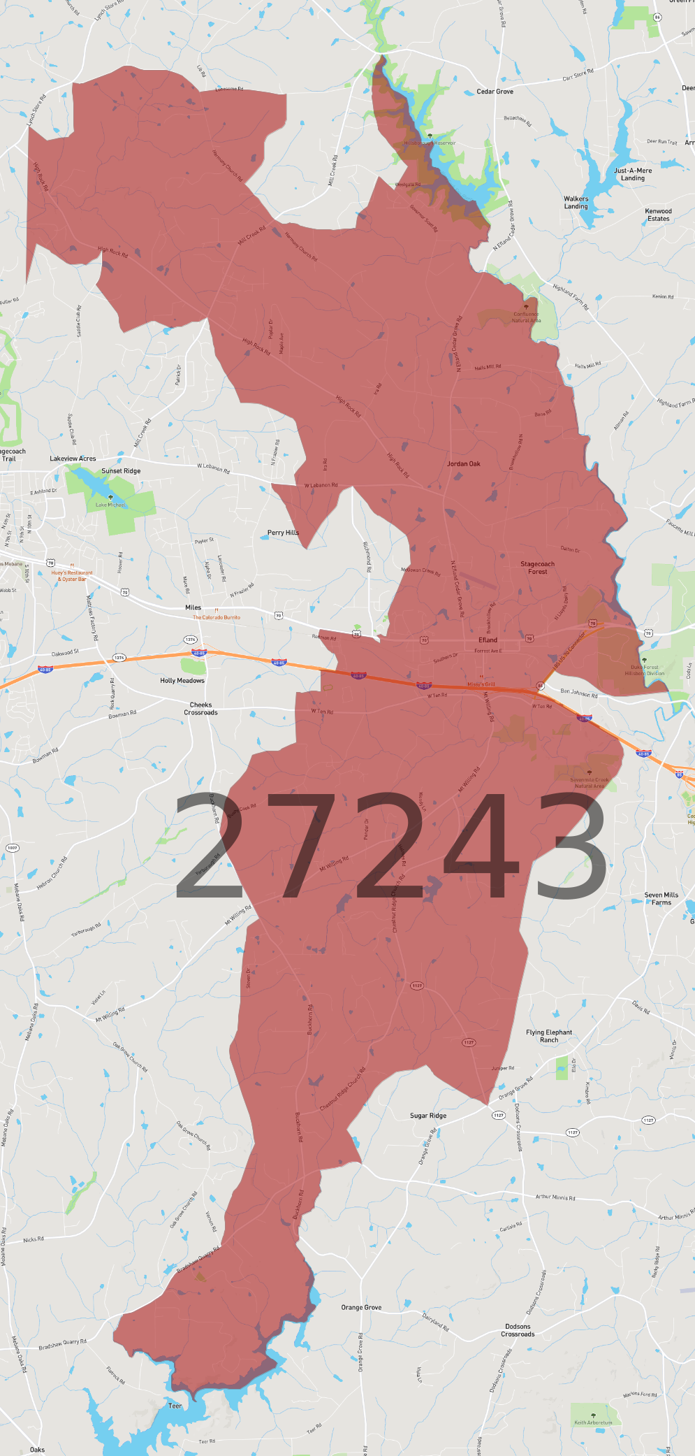 Zip Code 27243 - AtlasBig.com