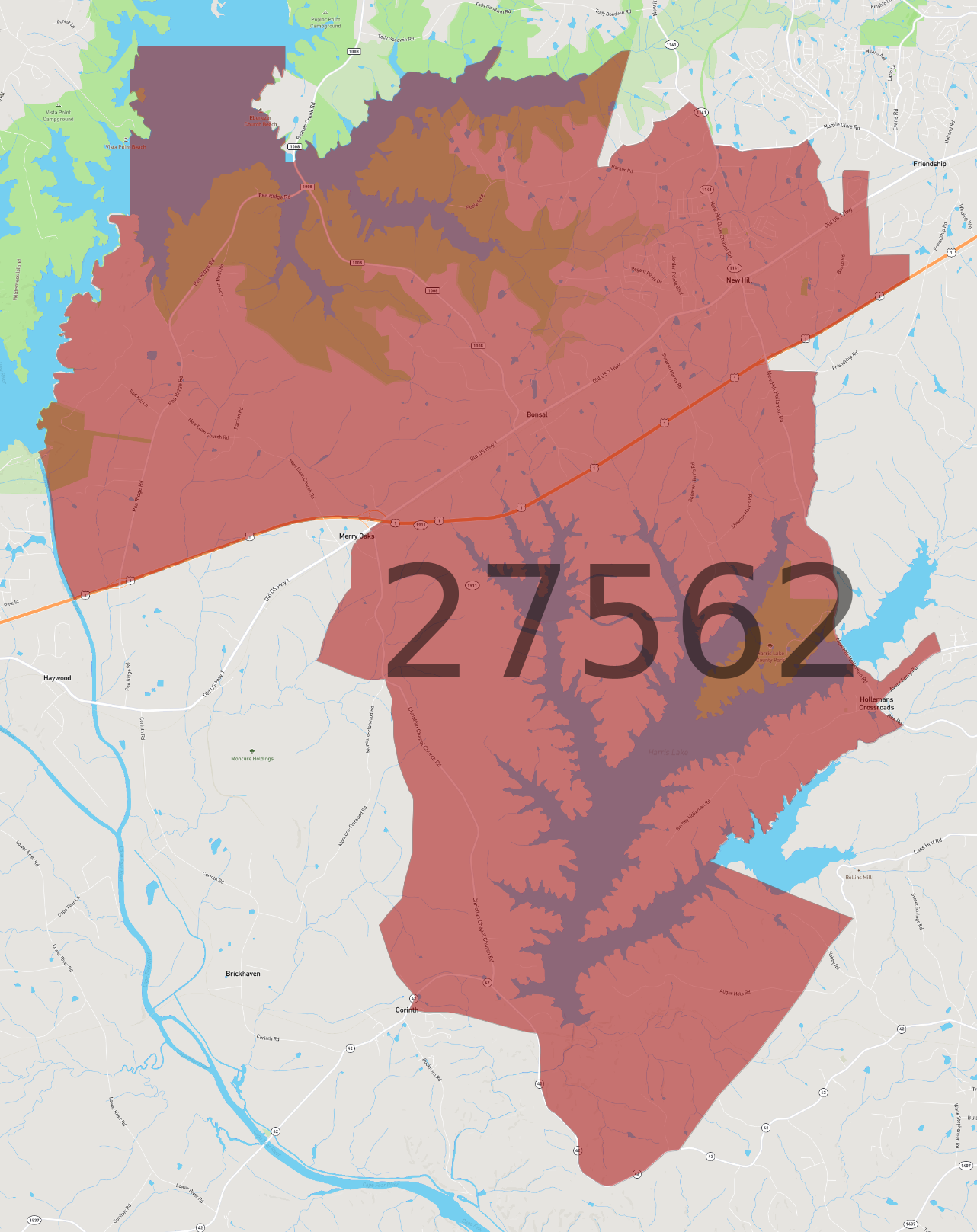 Zip Code 27562 - AtlasBig.com