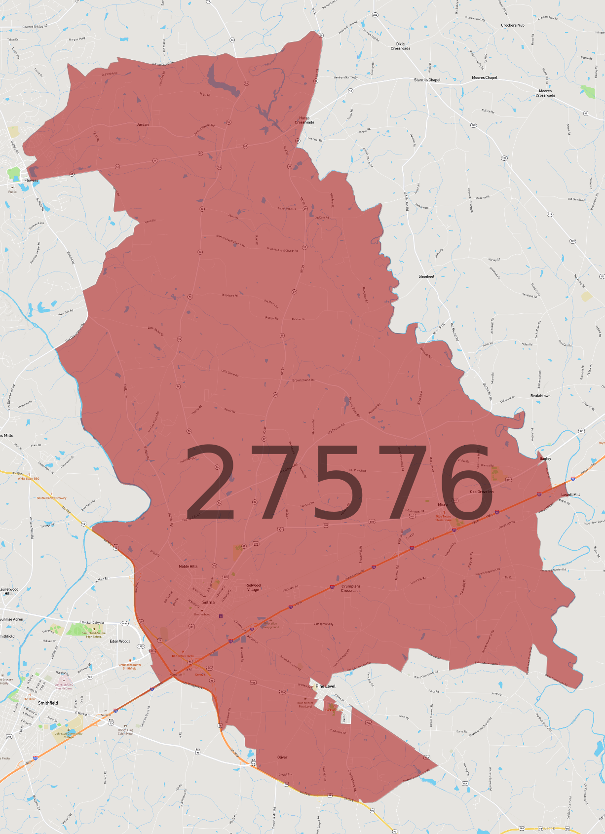 Zip Code 27576 - AtlasBig.com