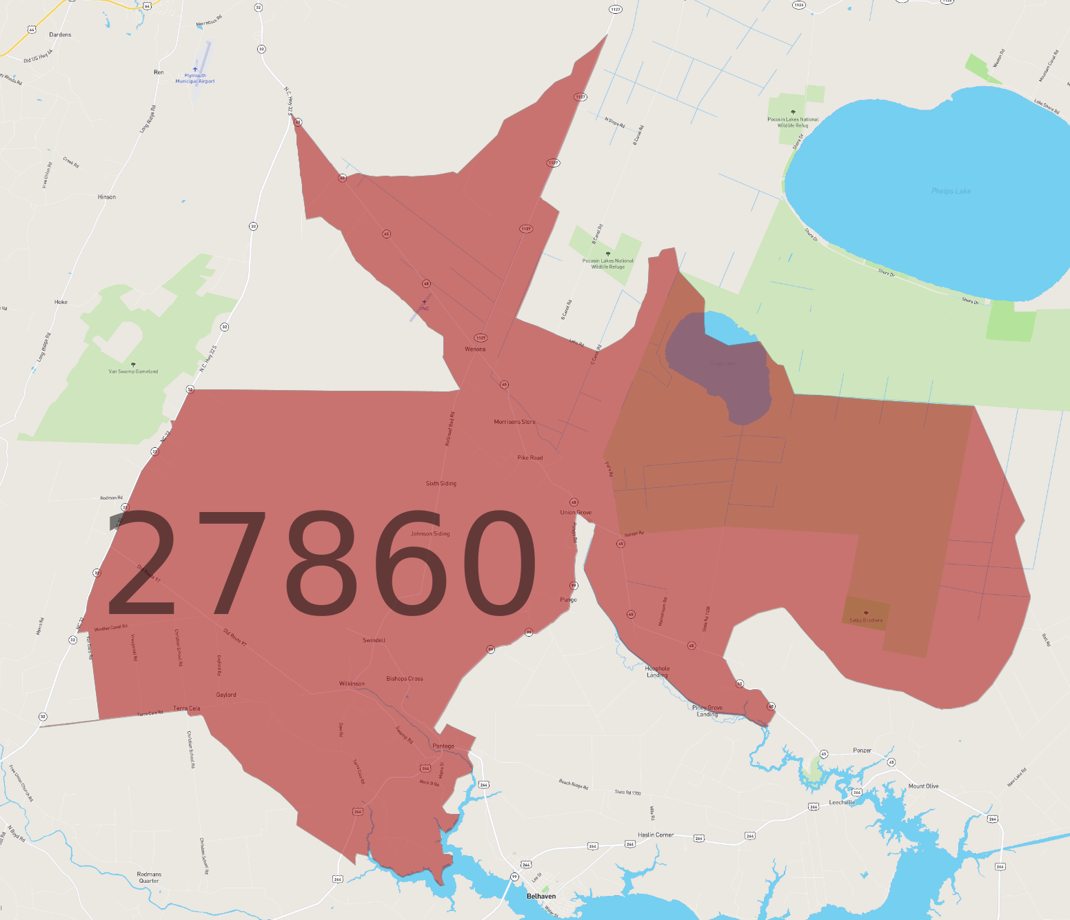 Zip Code 27860 - AtlasBig.com