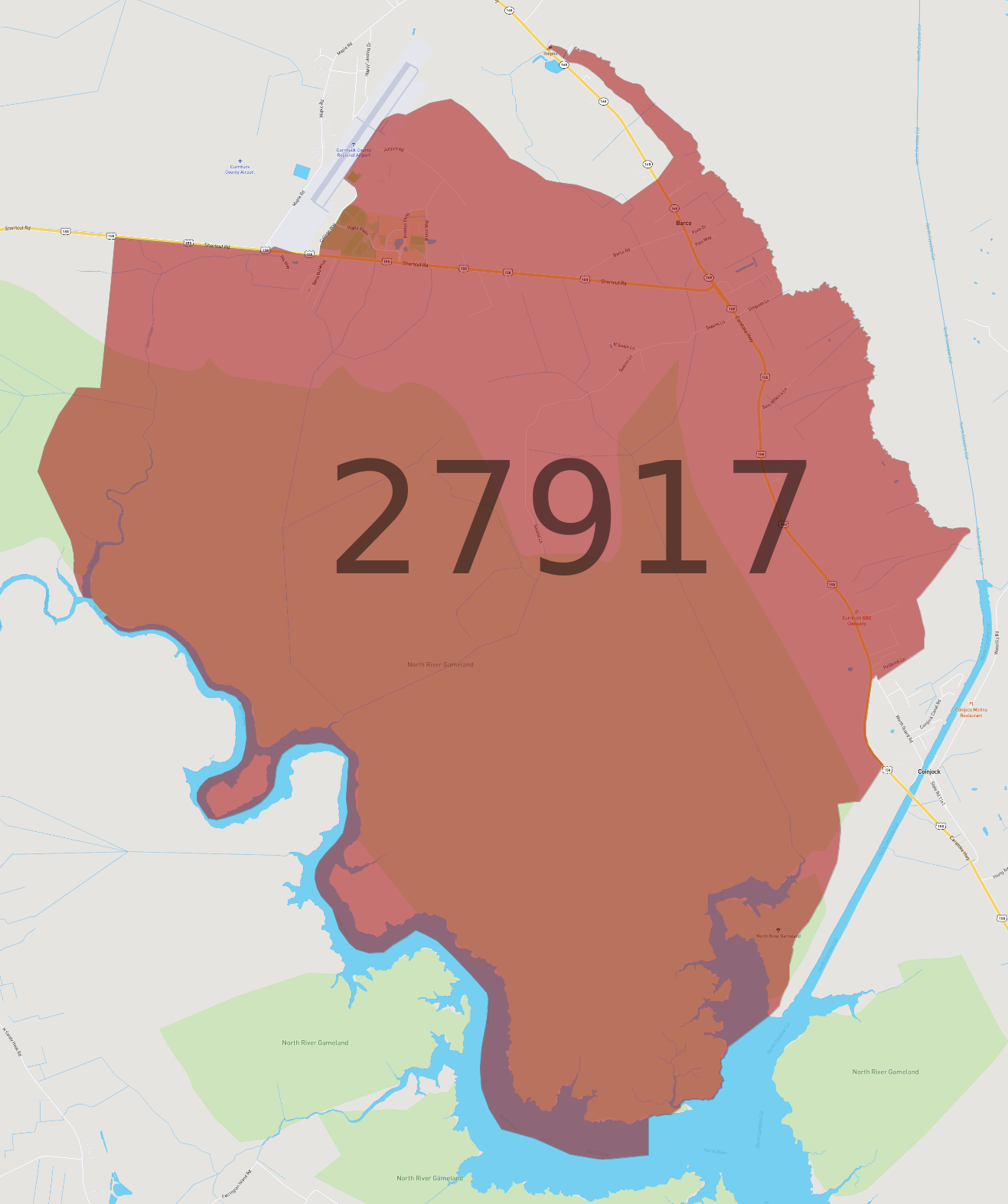 Zip Code 27917 - AtlasBig.com