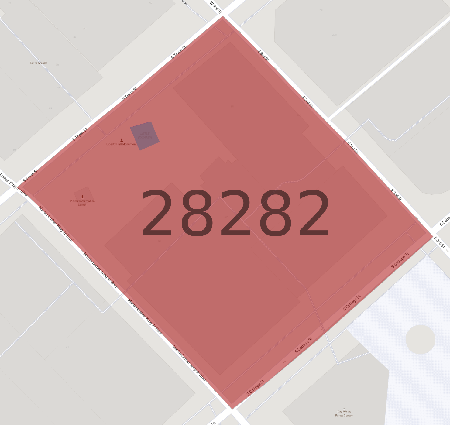 Zip Code 28282 - AtlasBig.com