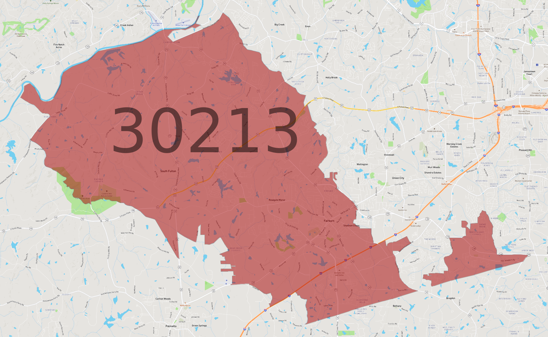 Zip Code 30213 - AtlasBig.com