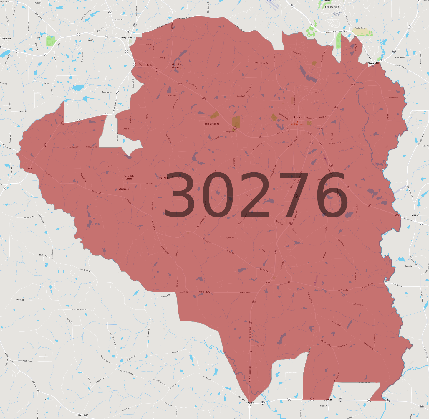 Zip Code 30276 - AtlasBig.com
