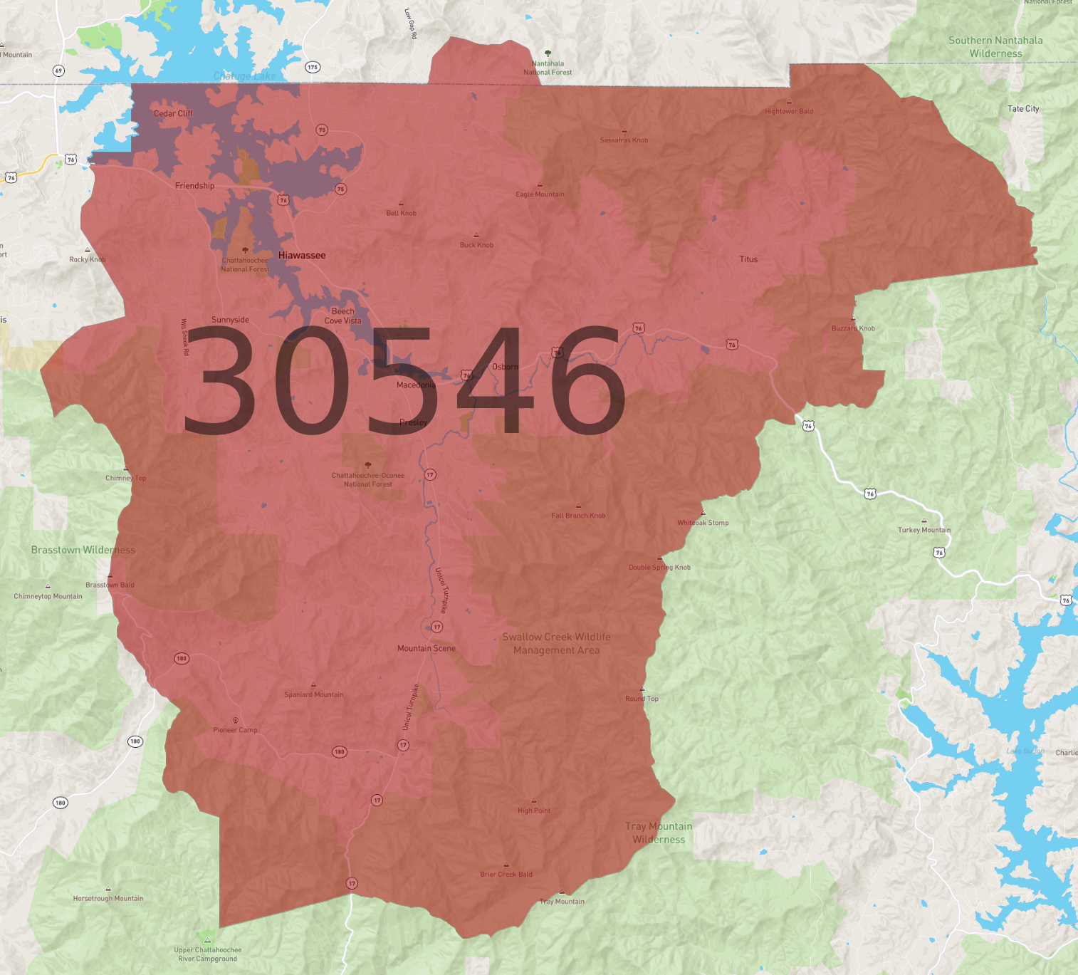 Zip Code 30546 - AtlasBig.com