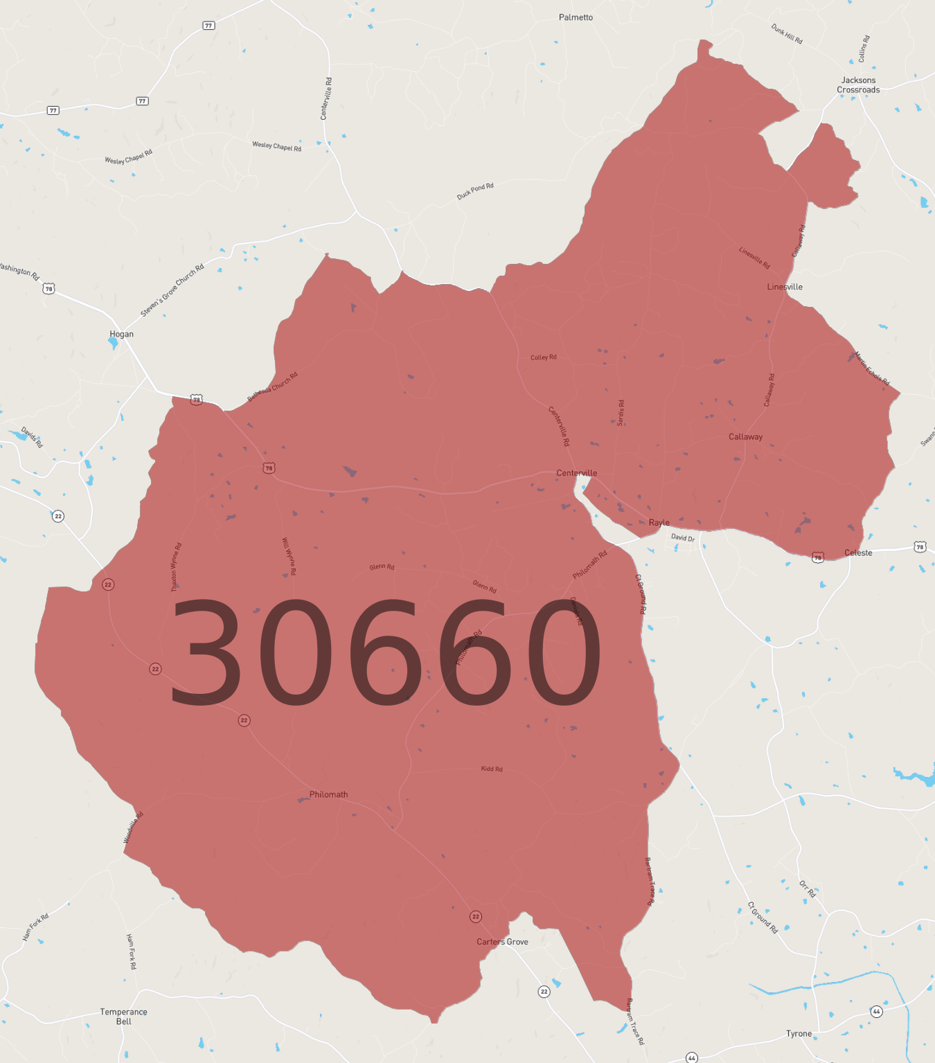 Zip Code 30660 - AtlasBig.com