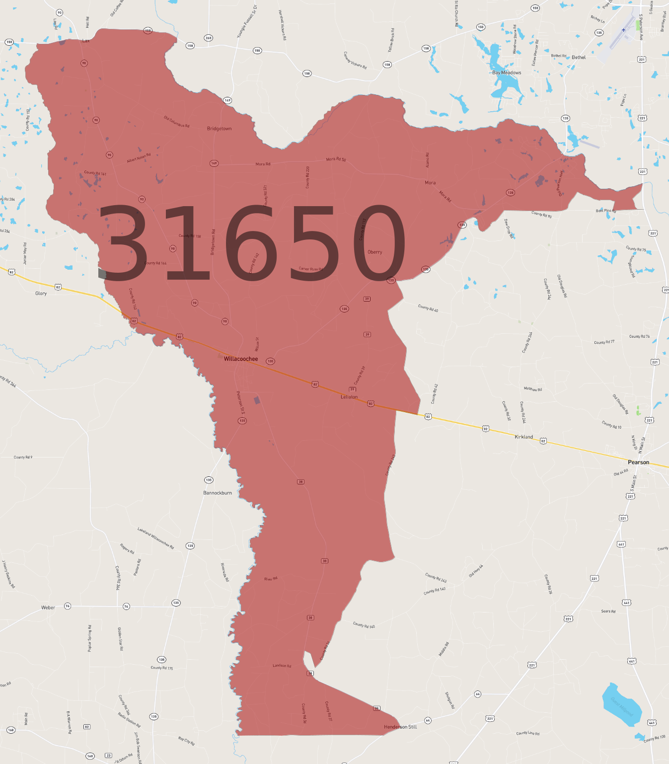 Zip Code 31650 - AtlasBig.com