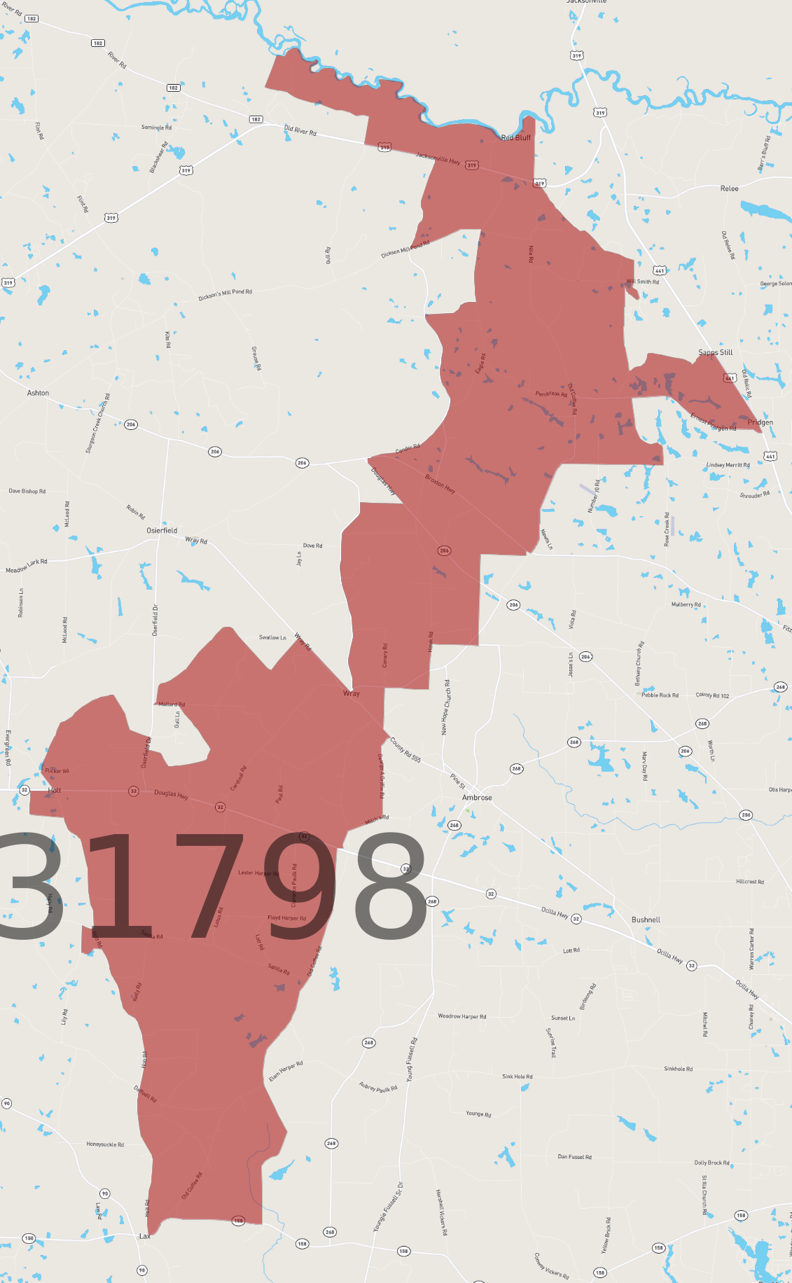 Zip Code 31798 - AtlasBig.com