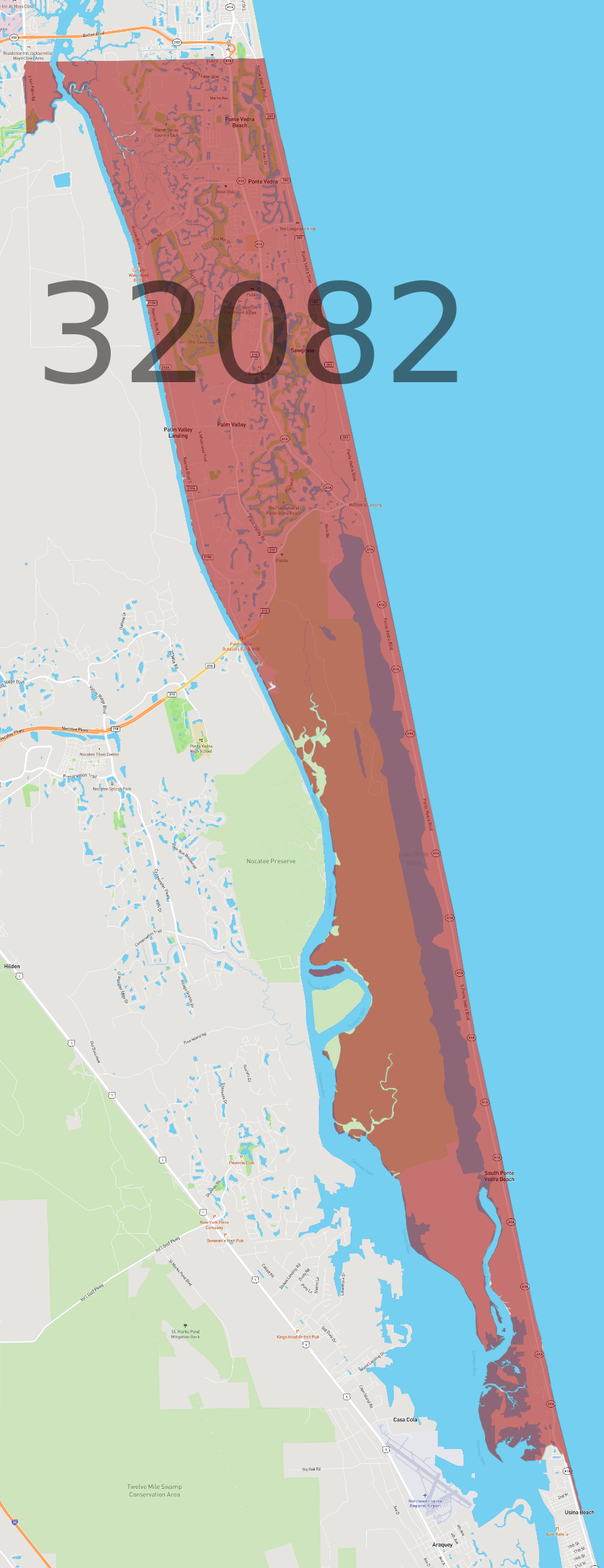 Zip Code 32082 - AtlasBig.com