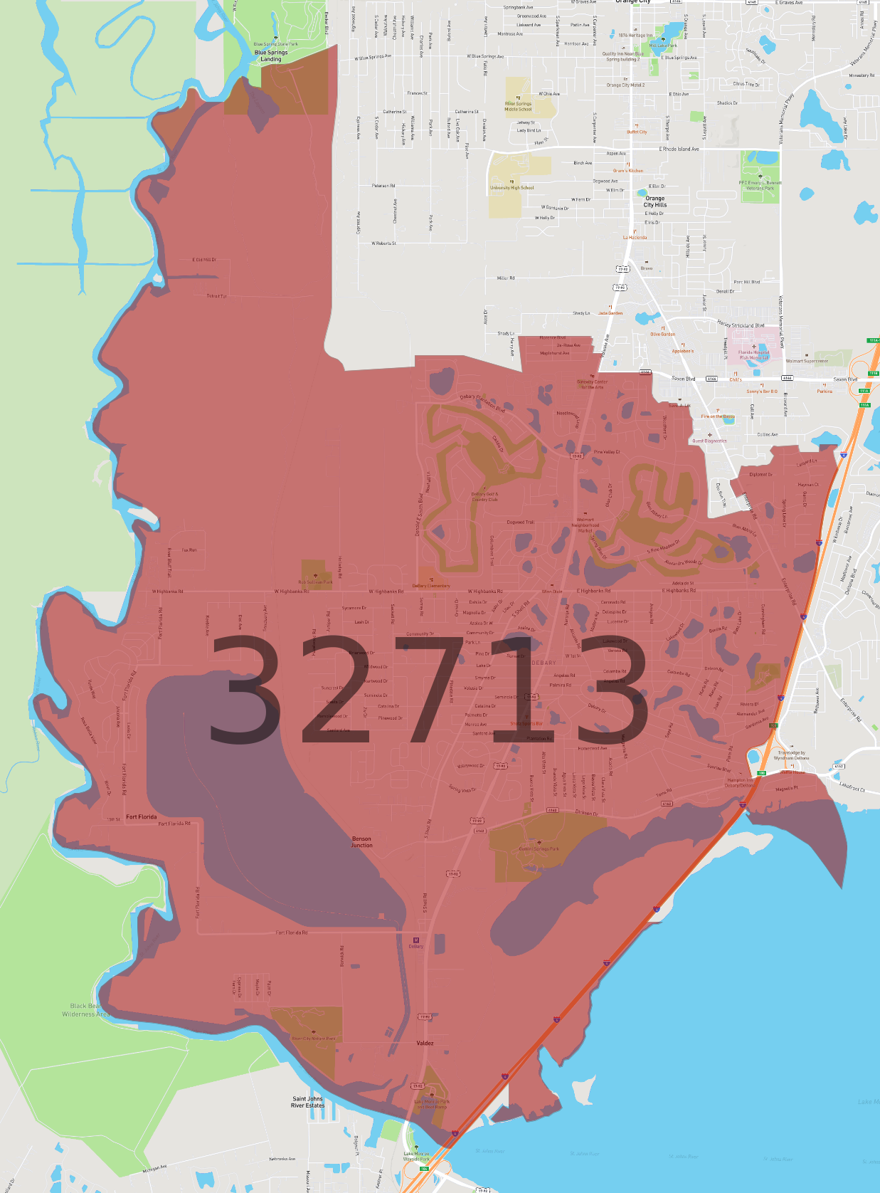 Zip Code 32713 - AtlasBig.com