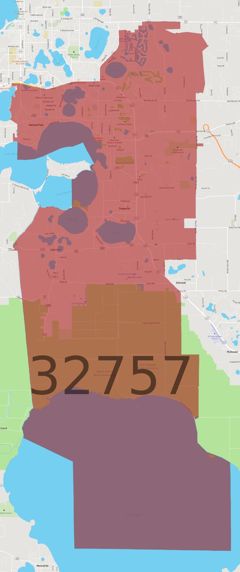 Zip Code 32757 - AtlasBig.com