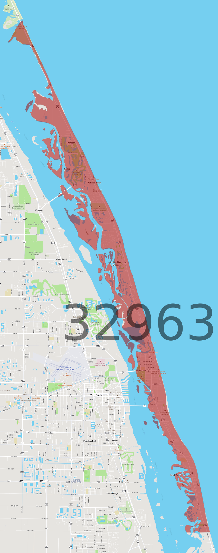 Zip Code 32963 - AtlasBig.com