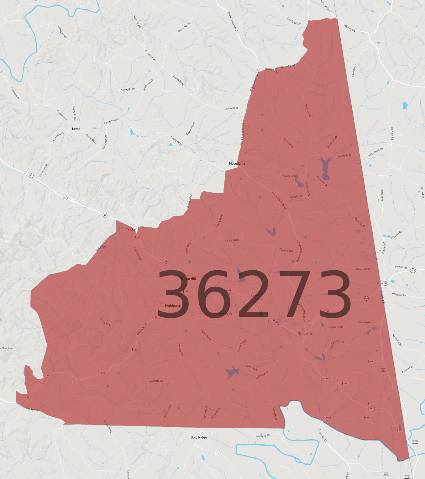 Zip Code 36273 - AtlasBig.com