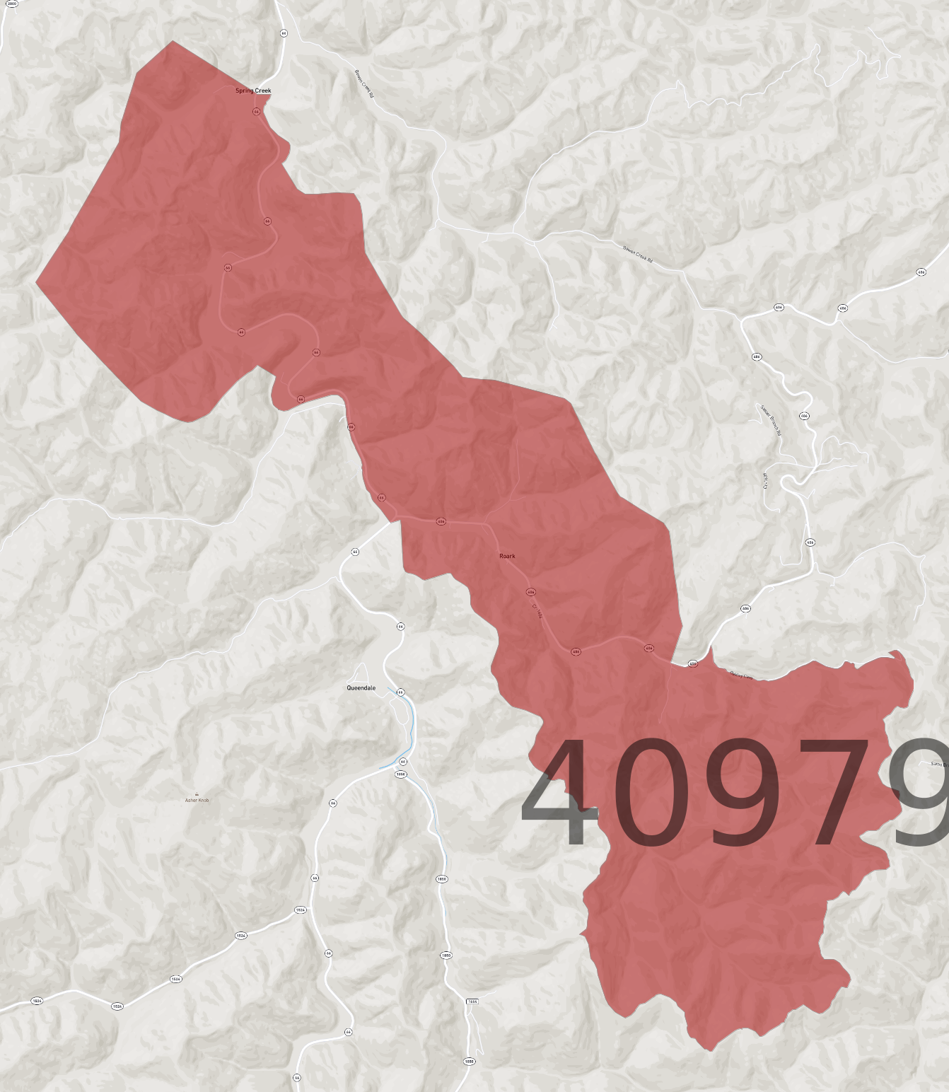 Zip Code 40979 - AtlasBig.com