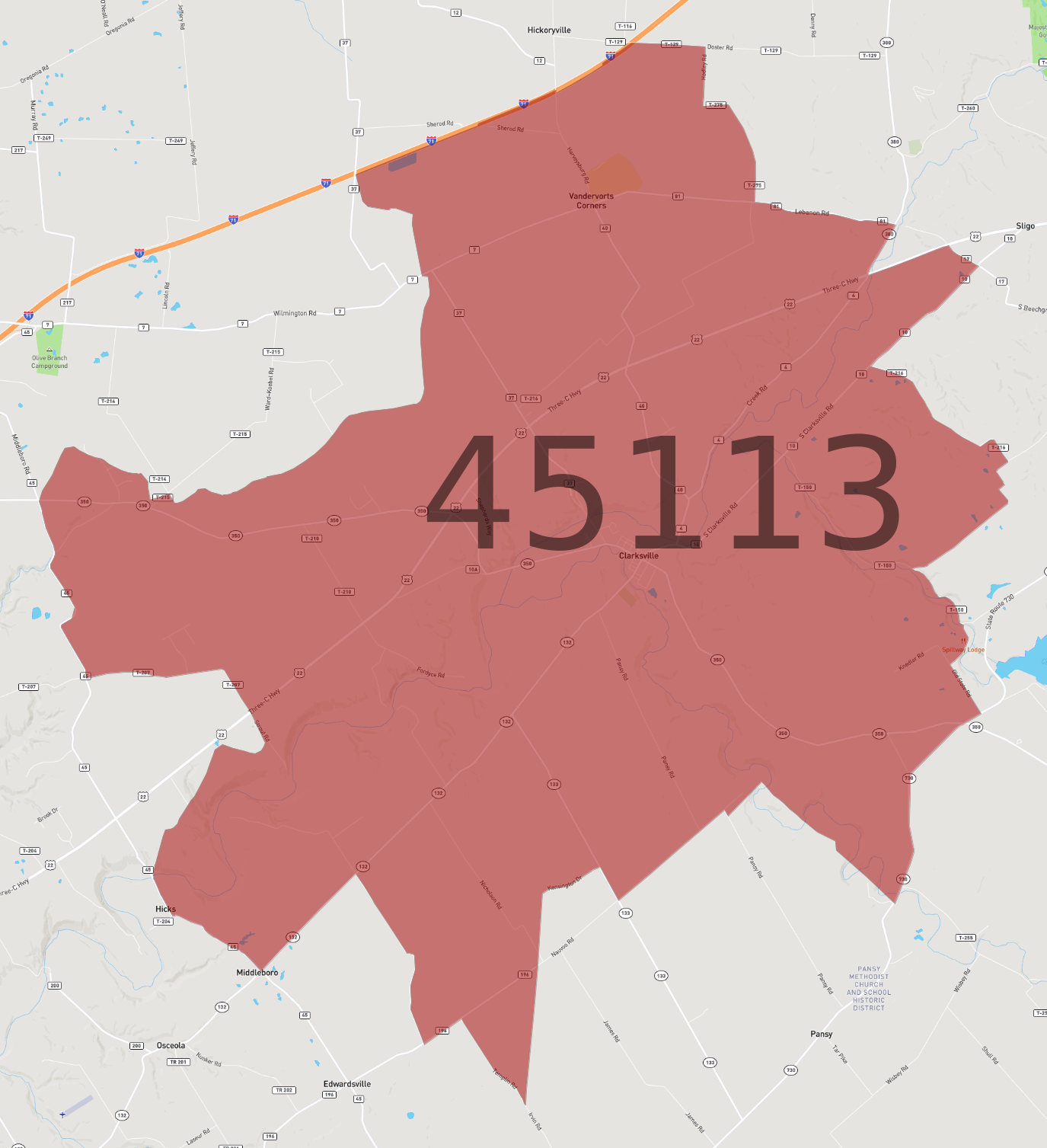 Zip Code 45113 - AtlasBig.com