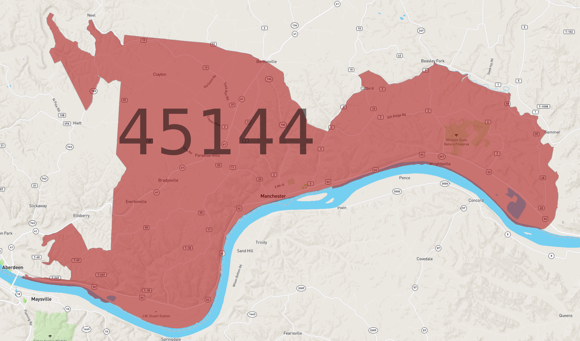 Zip Code 45144 - AtlasBig.com