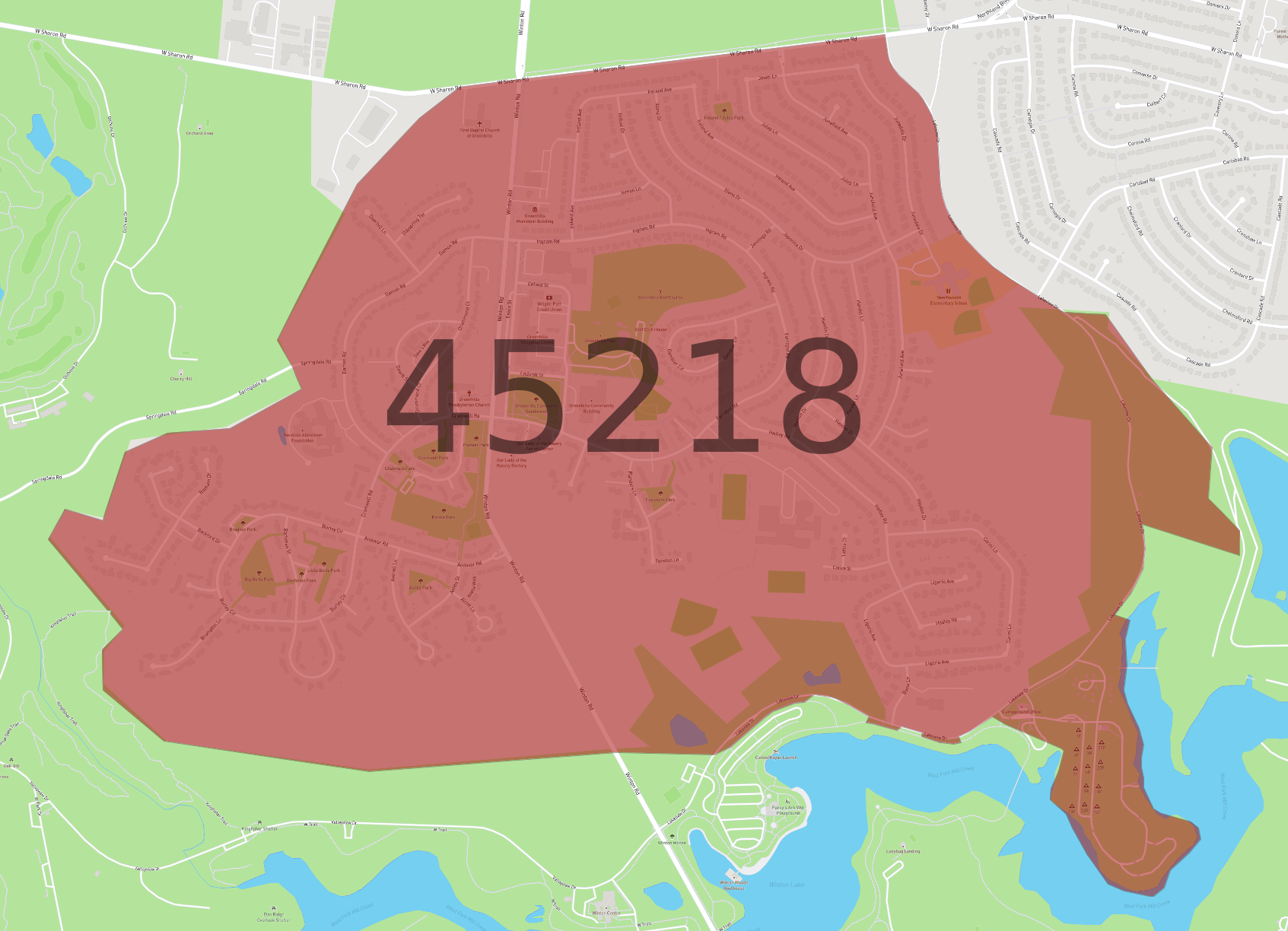 Zip Code 45218 - AtlasBig.com