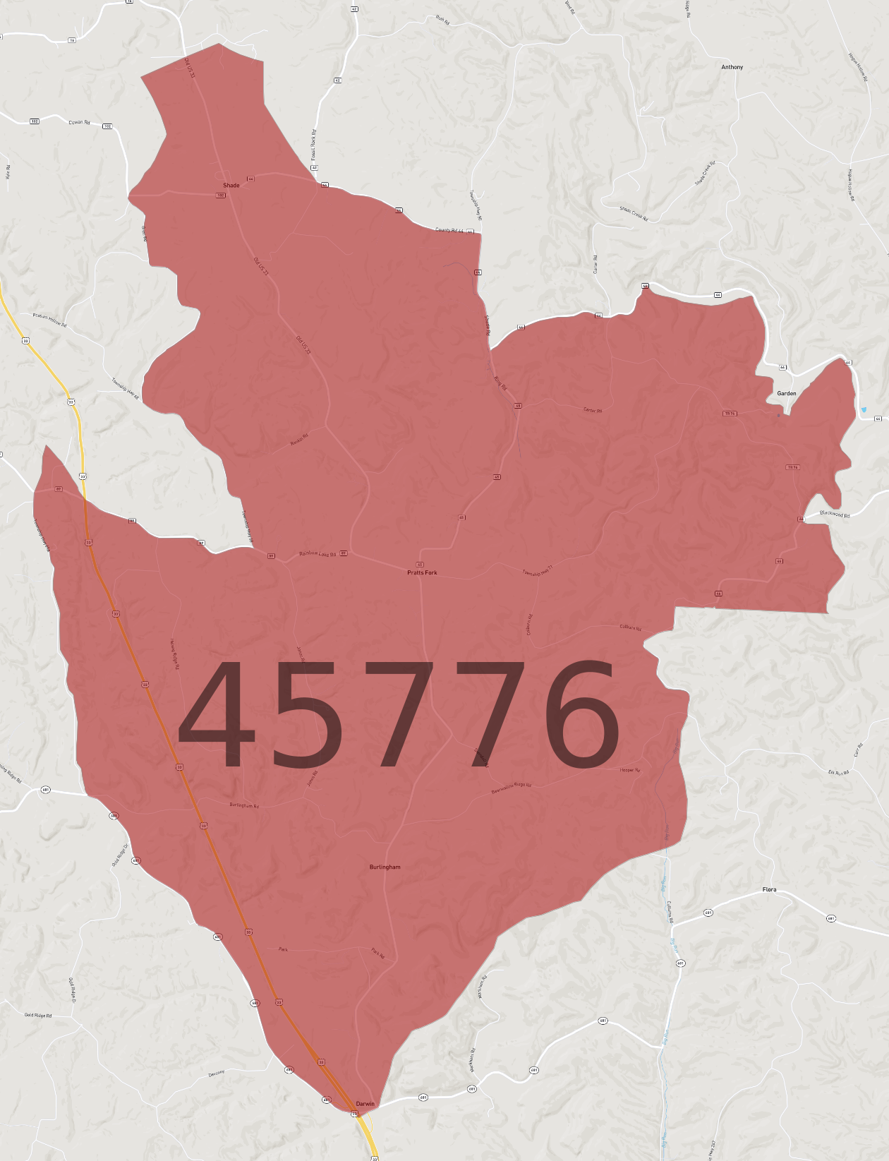 Zip Code 45776 - AtlasBig.com