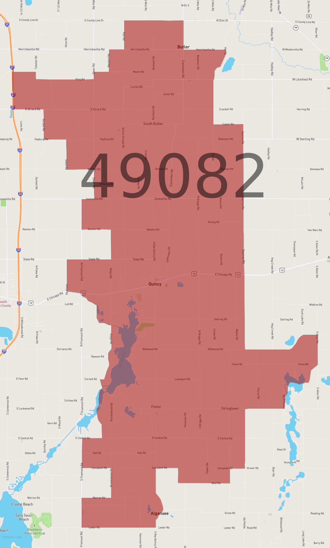 Zip Code 49082 - AtlasBig.com