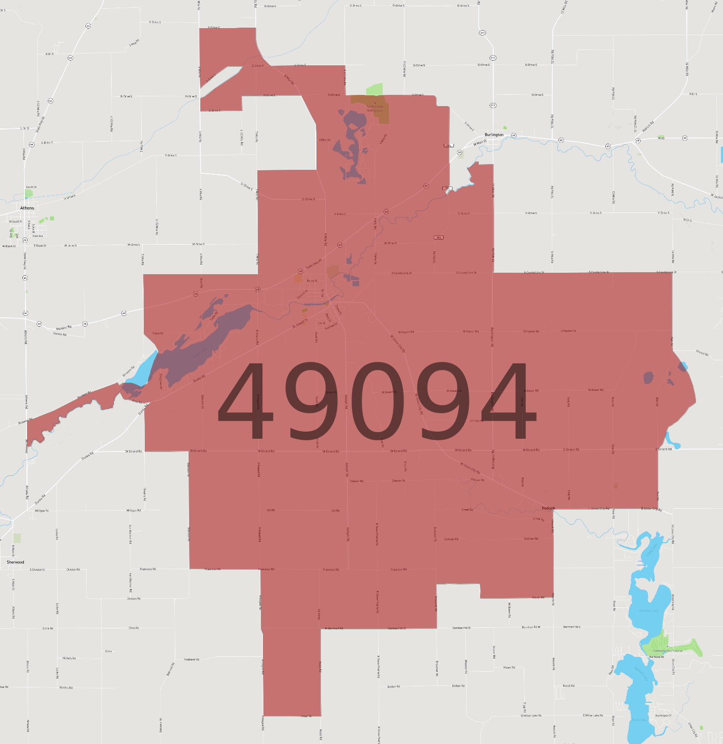 Zip Code 49094 - AtlasBig.com