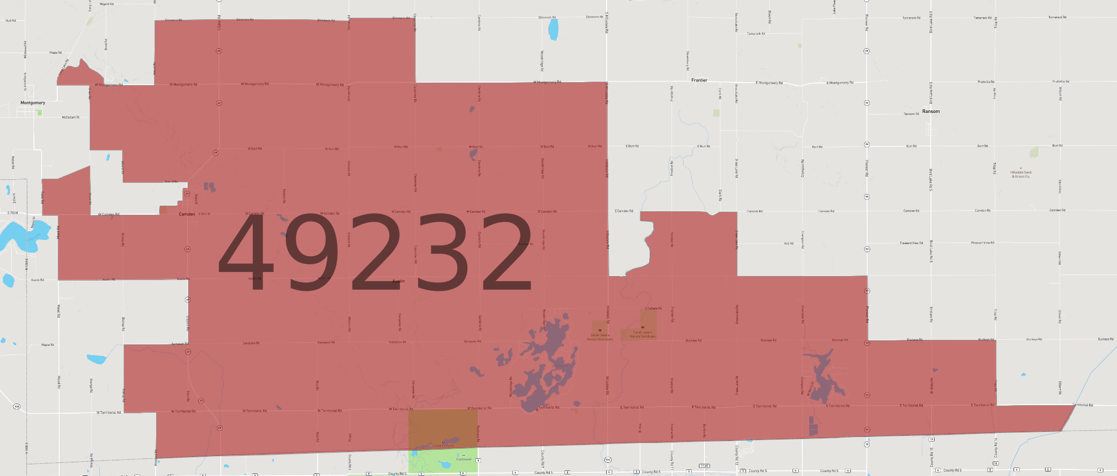 Zip Code 49232 - AtlasBig.com