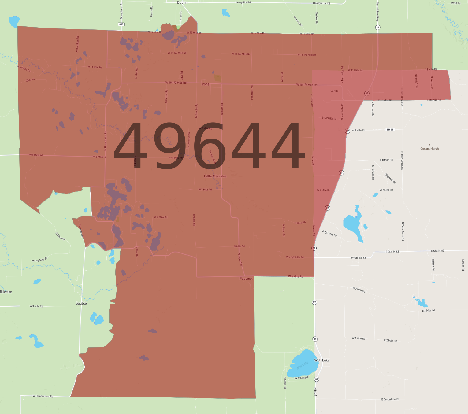 Zip Code 49644 - AtlasBig.com