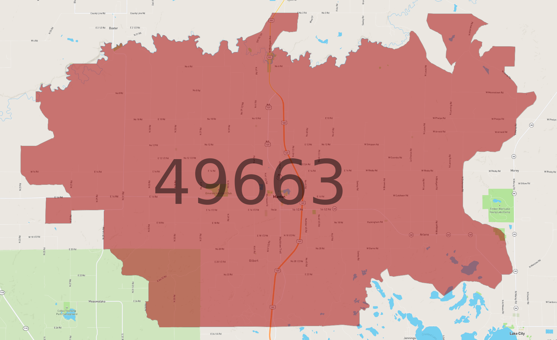 Zip Code 49663 - AtlasBig.com
