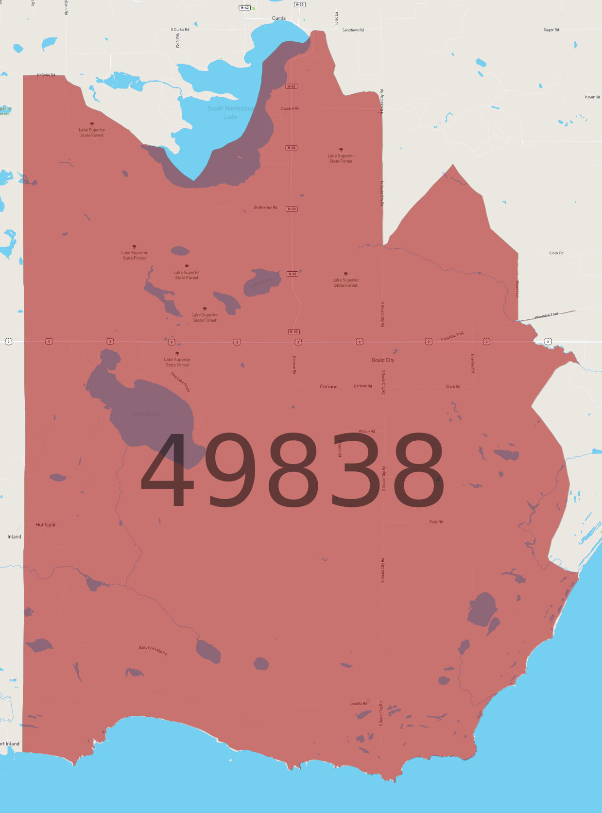 Zip Code 49838 AtlasBig zip-code-49838-atlasbig