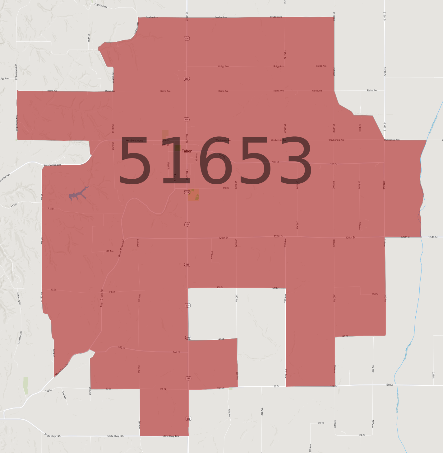 Zip Code 51653 - AtlasBig.com