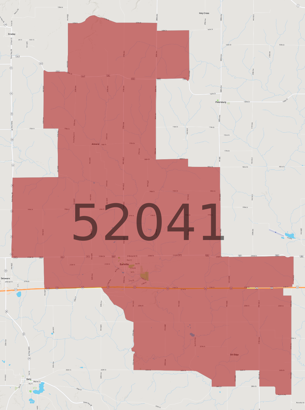 Zip Code 52041 - AtlasBig.com
