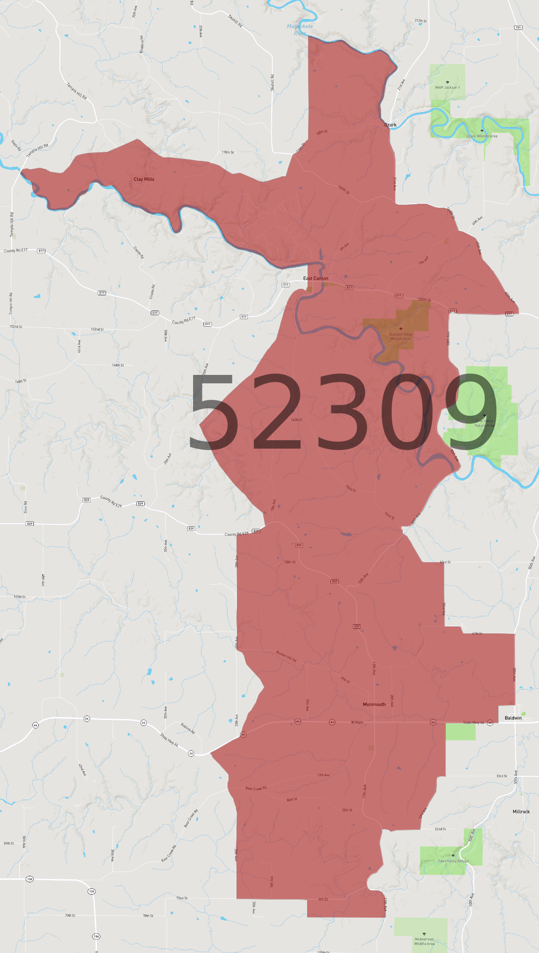 Zip Code 52309 - AtlasBig.com