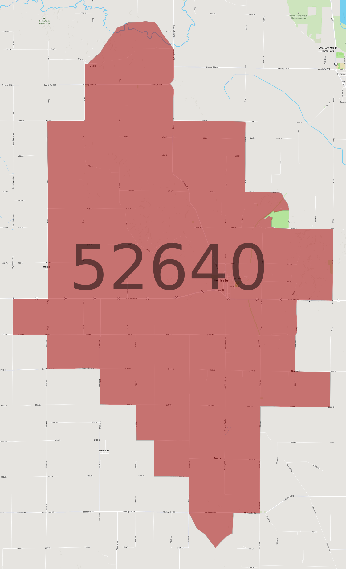 Zip Code 52640 - AtlasBig.com