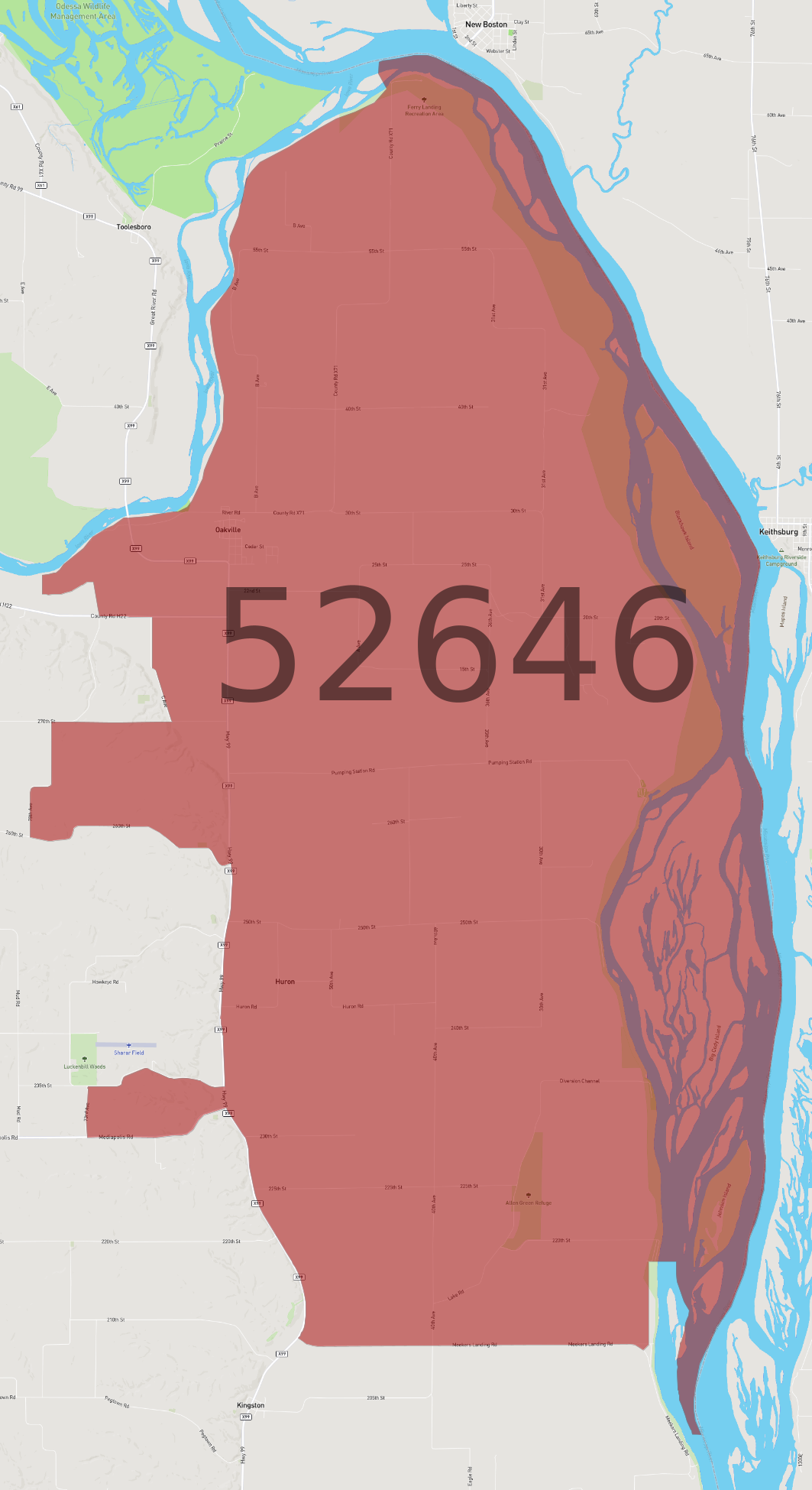 Zip Code 52646 - AtlasBig.com