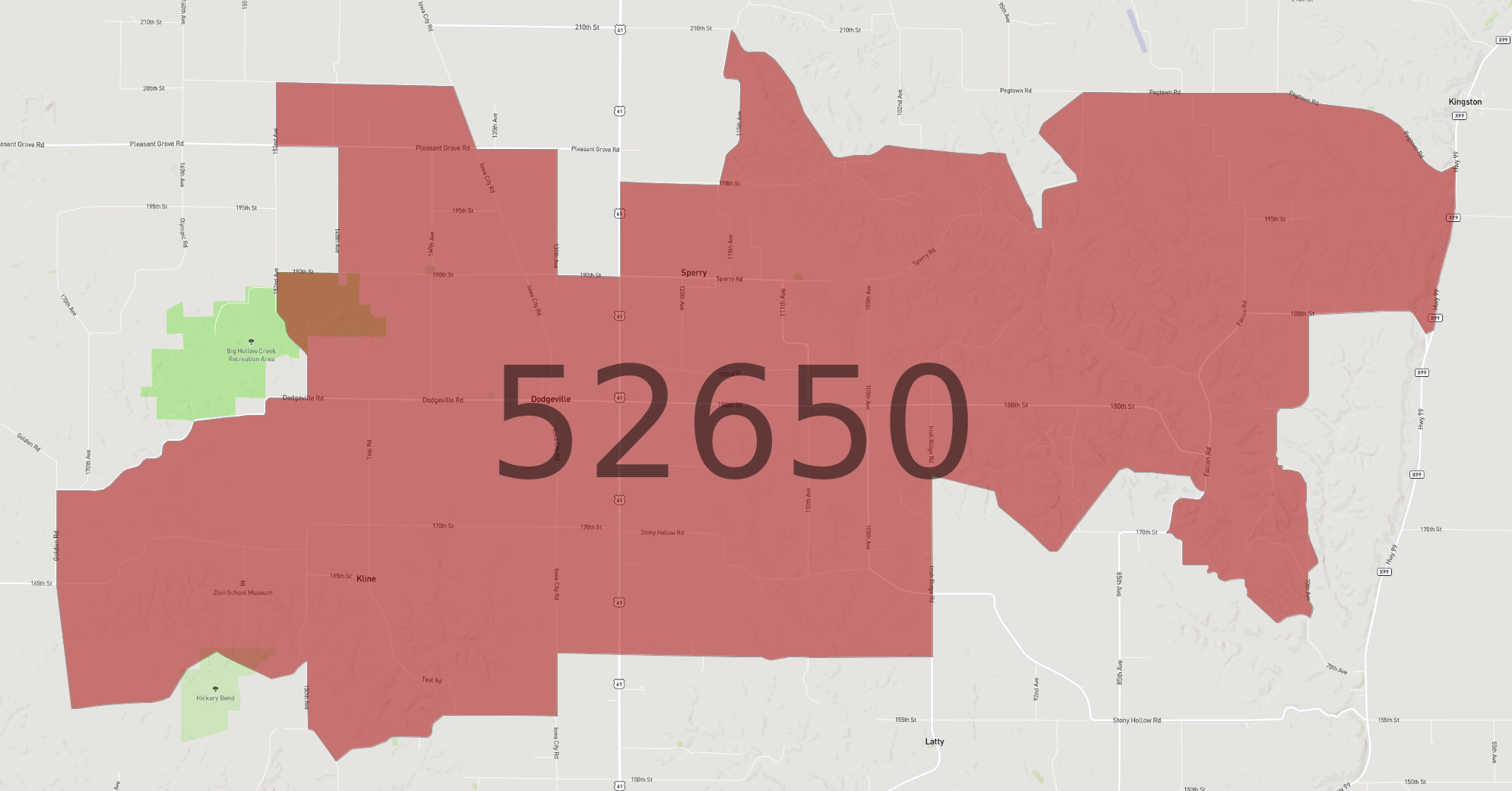 Zip Code 52650 - AtlasBig.com