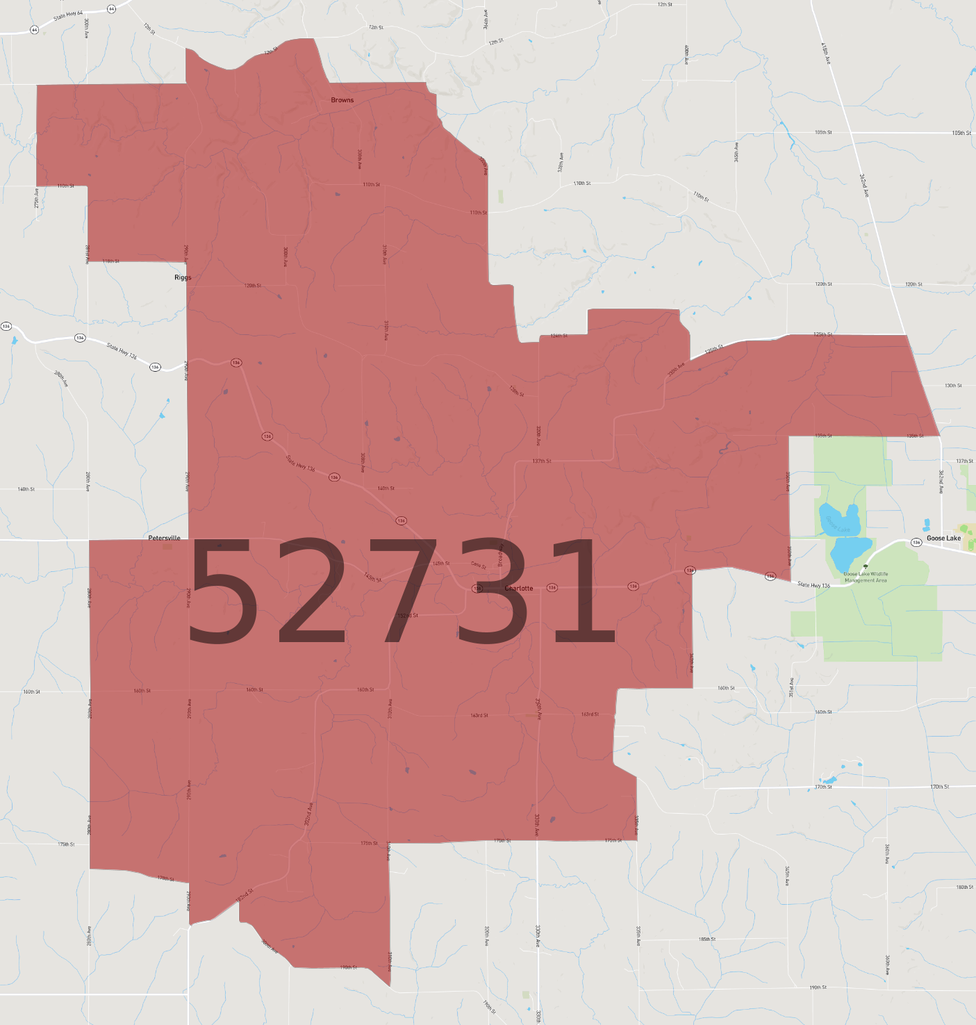 Zip Code 52731 - AtlasBig.com