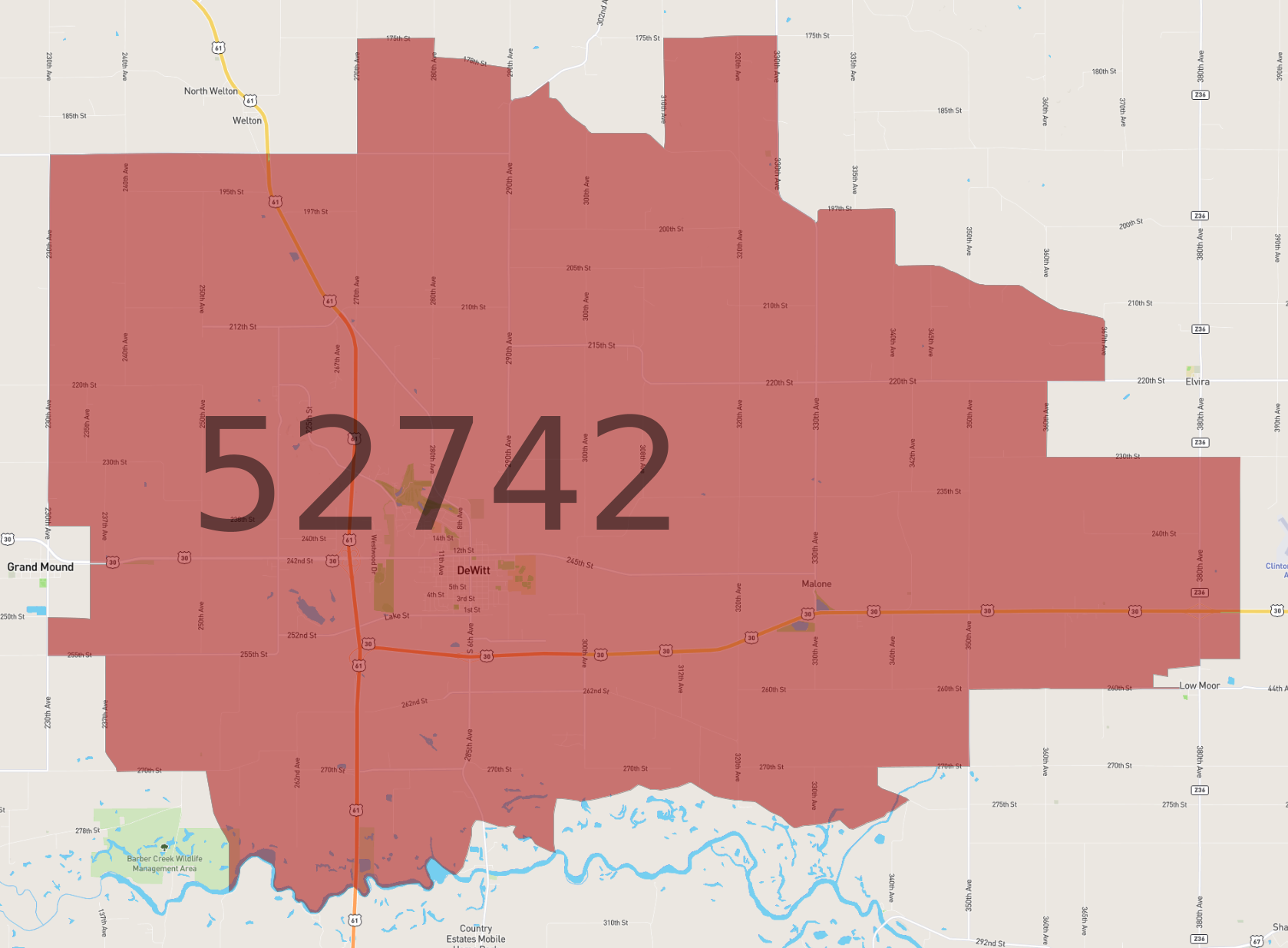 Zip Code 52742 - AtlasBig.com