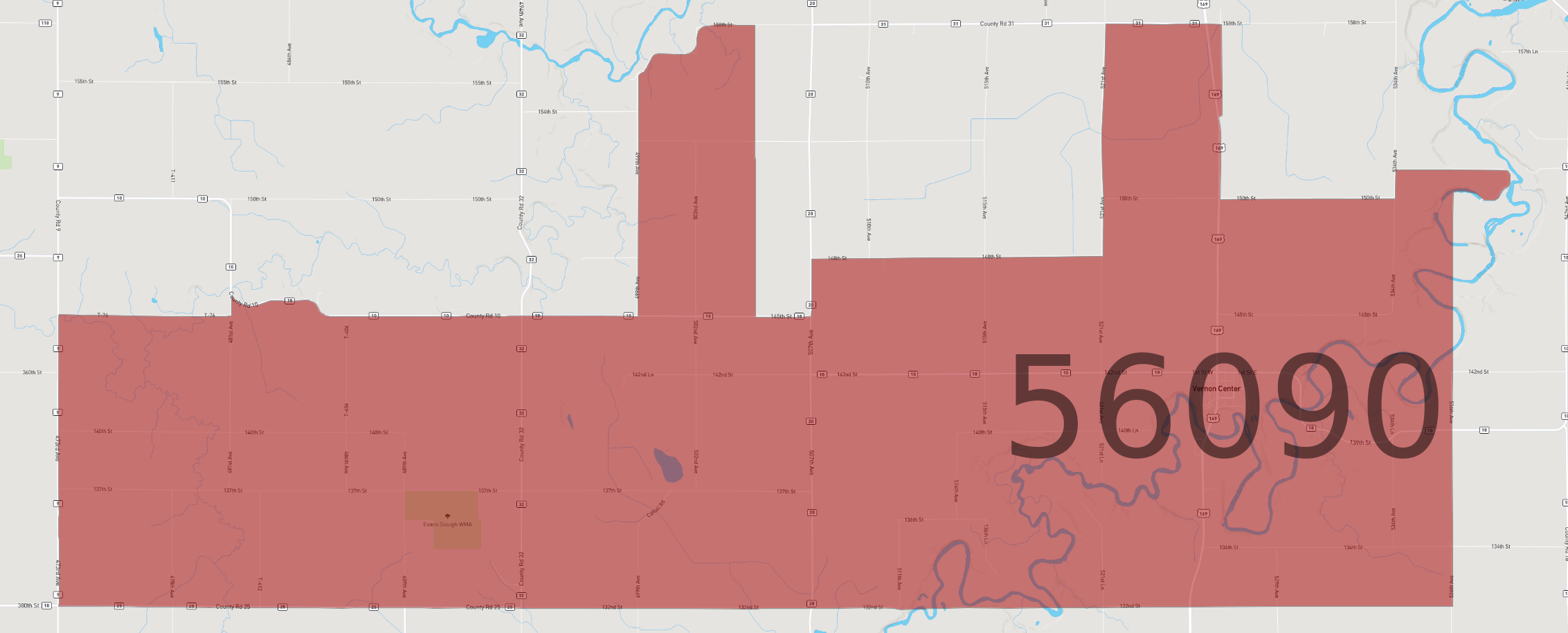 Zip Code 56090 - AtlasBig.com