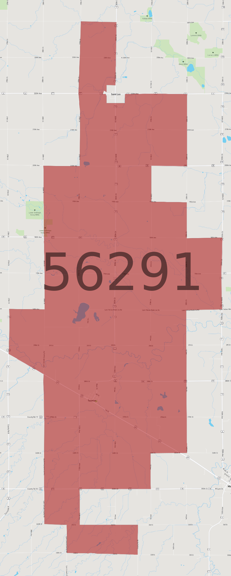 Zip Code 56291 - AtlasBig.com