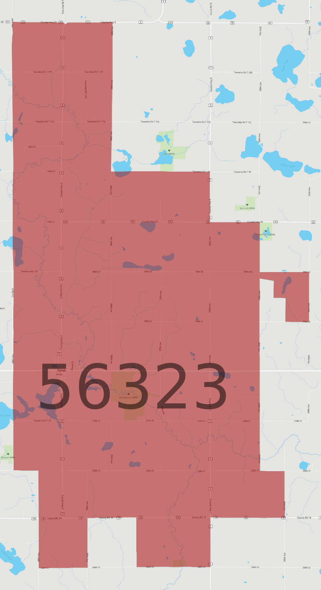 Zip Code 56323 - AtlasBig.com