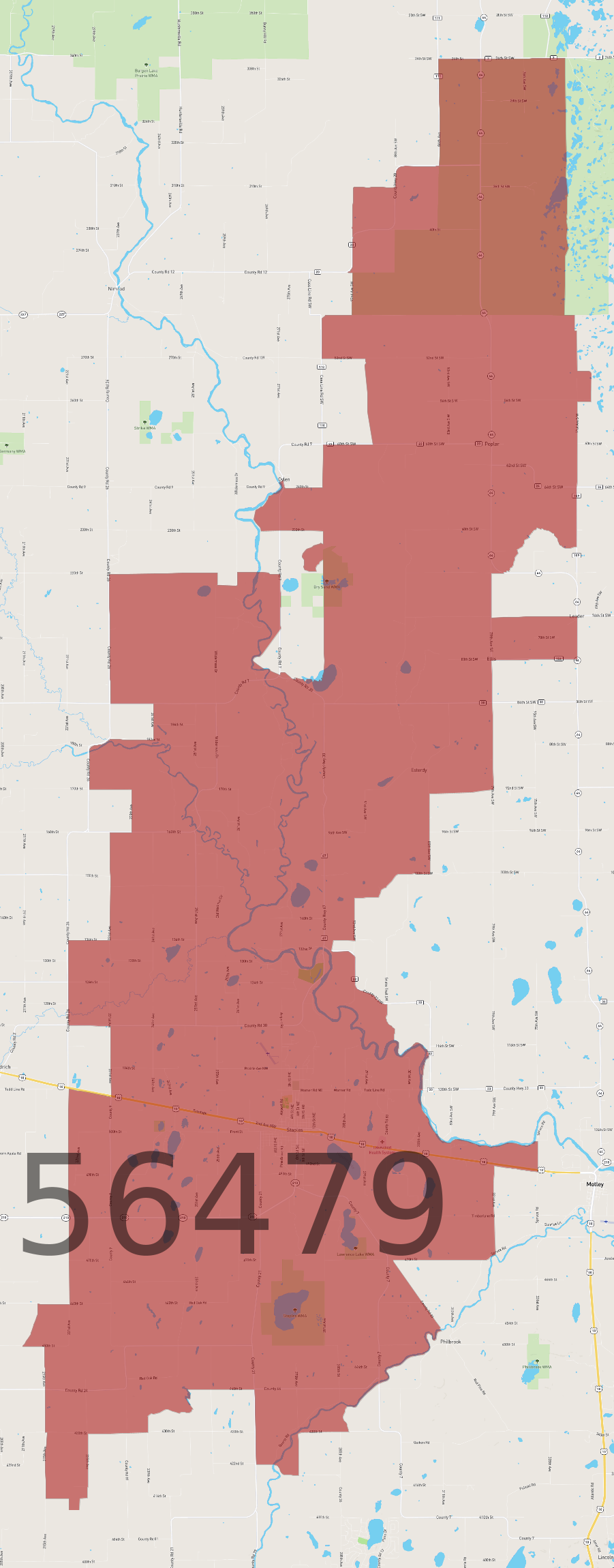 Zip Code 56479 - AtlasBig.com