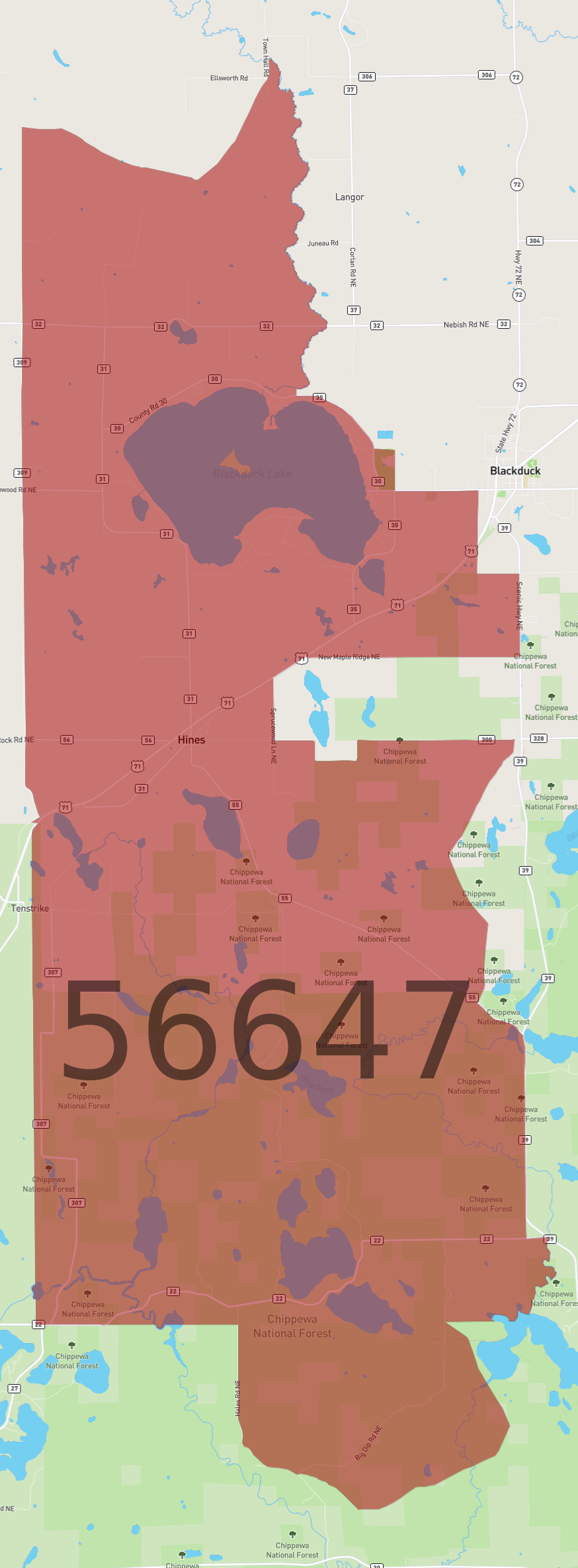 Zip Code 56647 - AtlasBig.com