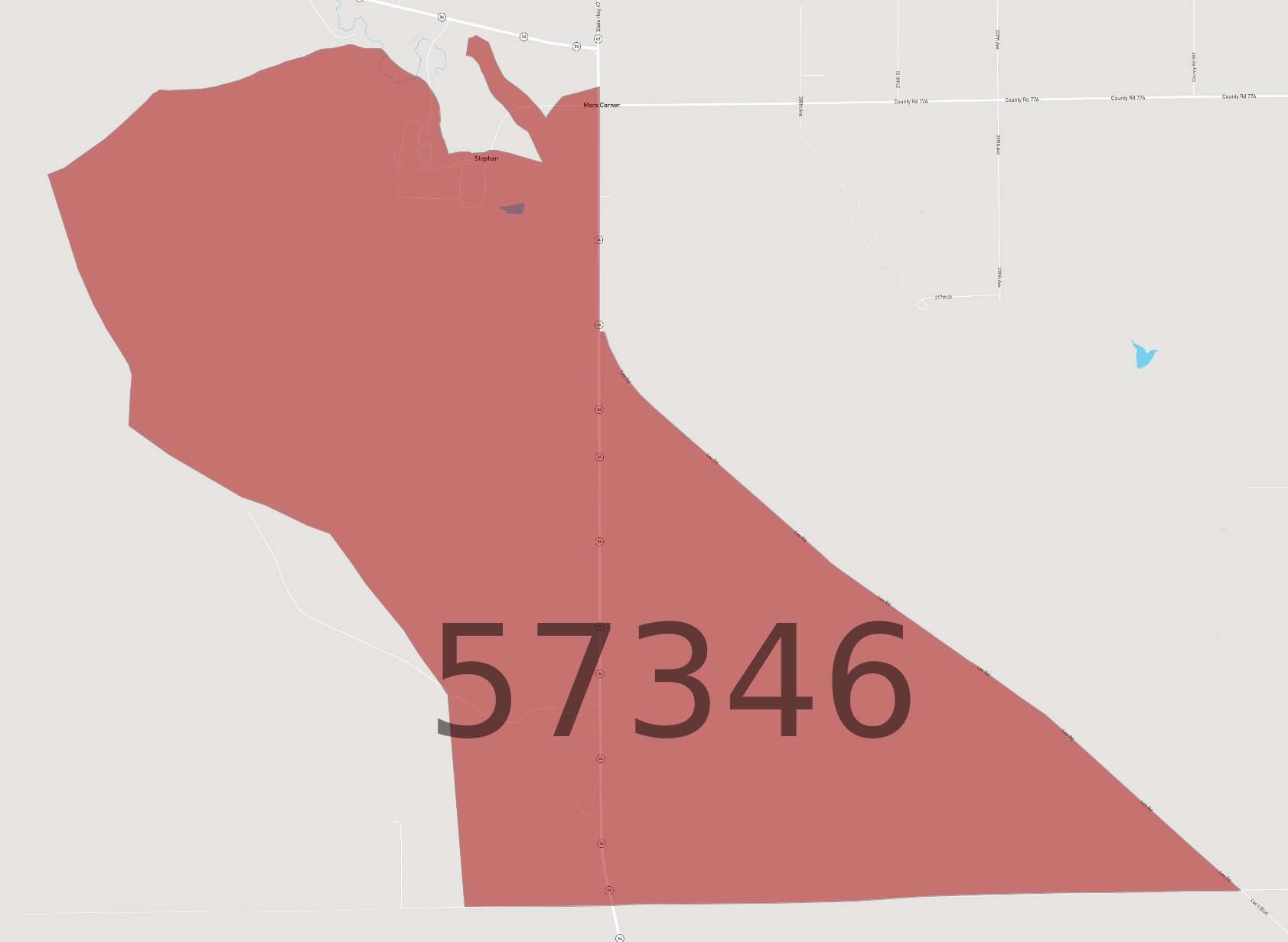 Zip Code 57346 - AtlasBig.com