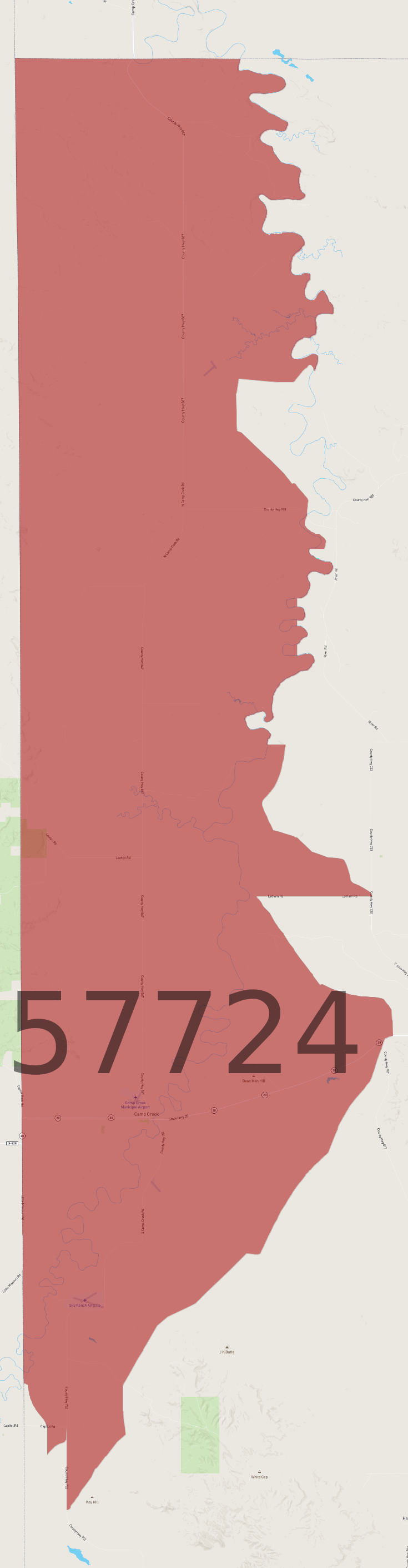 Zip Code 57724 - AtlasBig.com